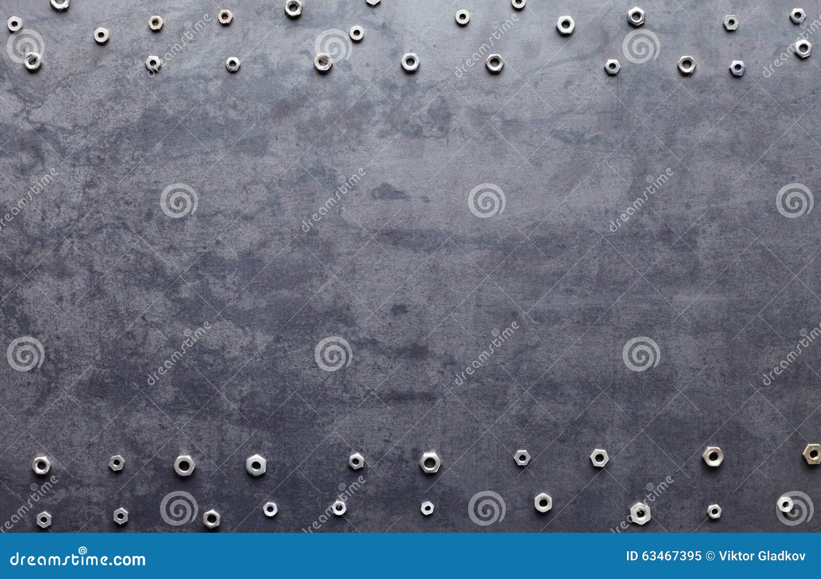 Nuts Frame on Metal Texture Background Stock Image - Image of gray ...