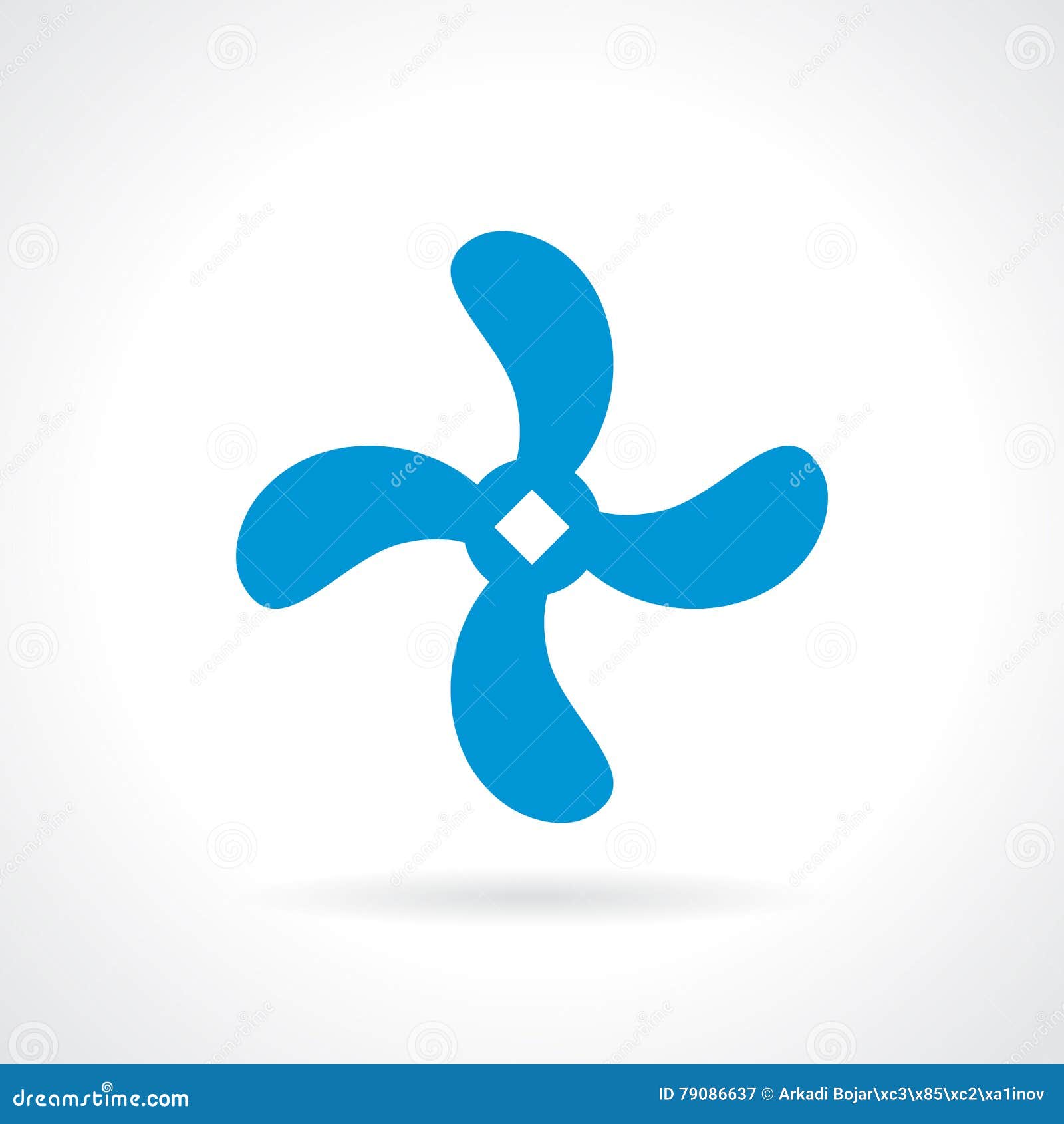 Propeller icon stock vector. Illustration of flow, circular - 79086637