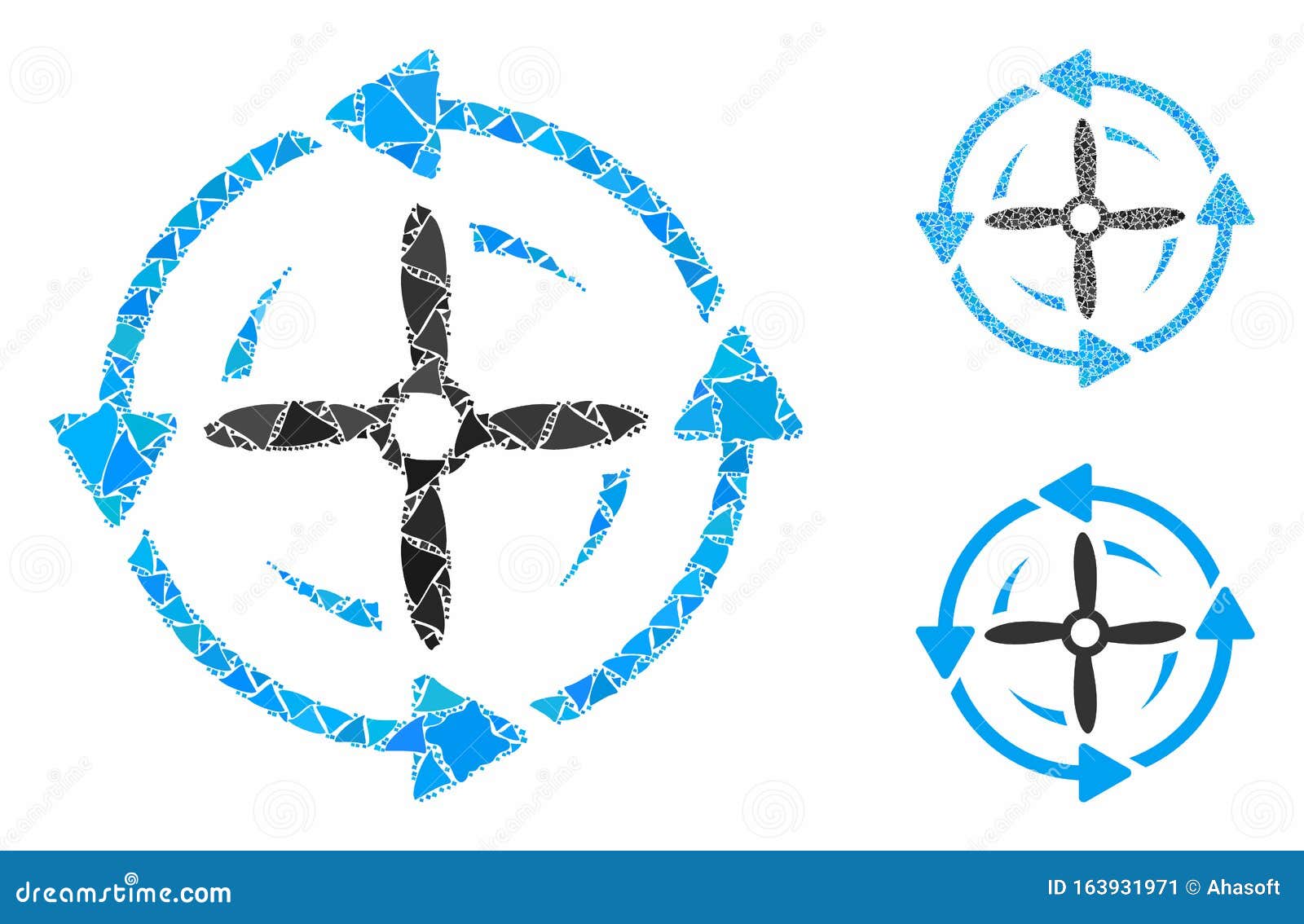 Rotation Mosaic Icon of Humpy Elements Stock Vector - Illustration of ...