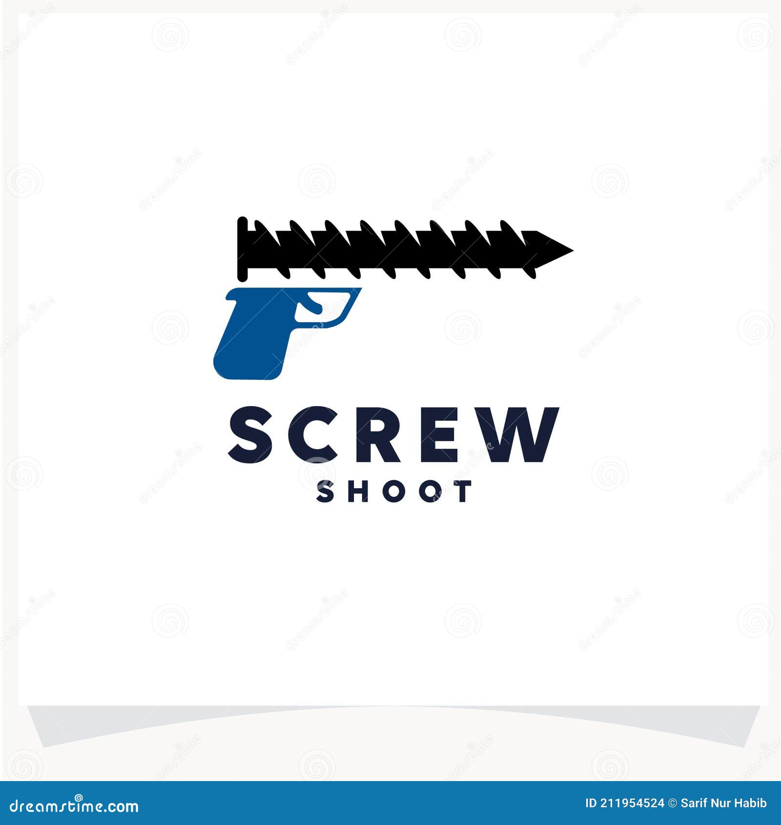 Shoot Logo Design Template stock vector. Illustration of flat - 211954524