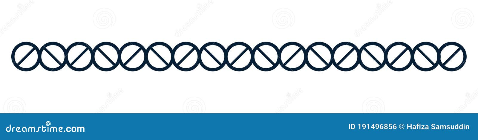 Slotted Pattern Border Design. Vector Illustration Decorative Design ...