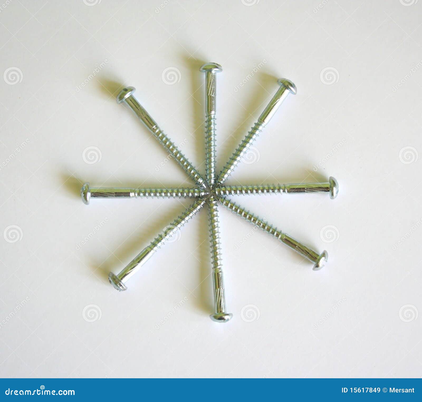 Screw-star stock image. Image of metallic, building, heads - 15617849