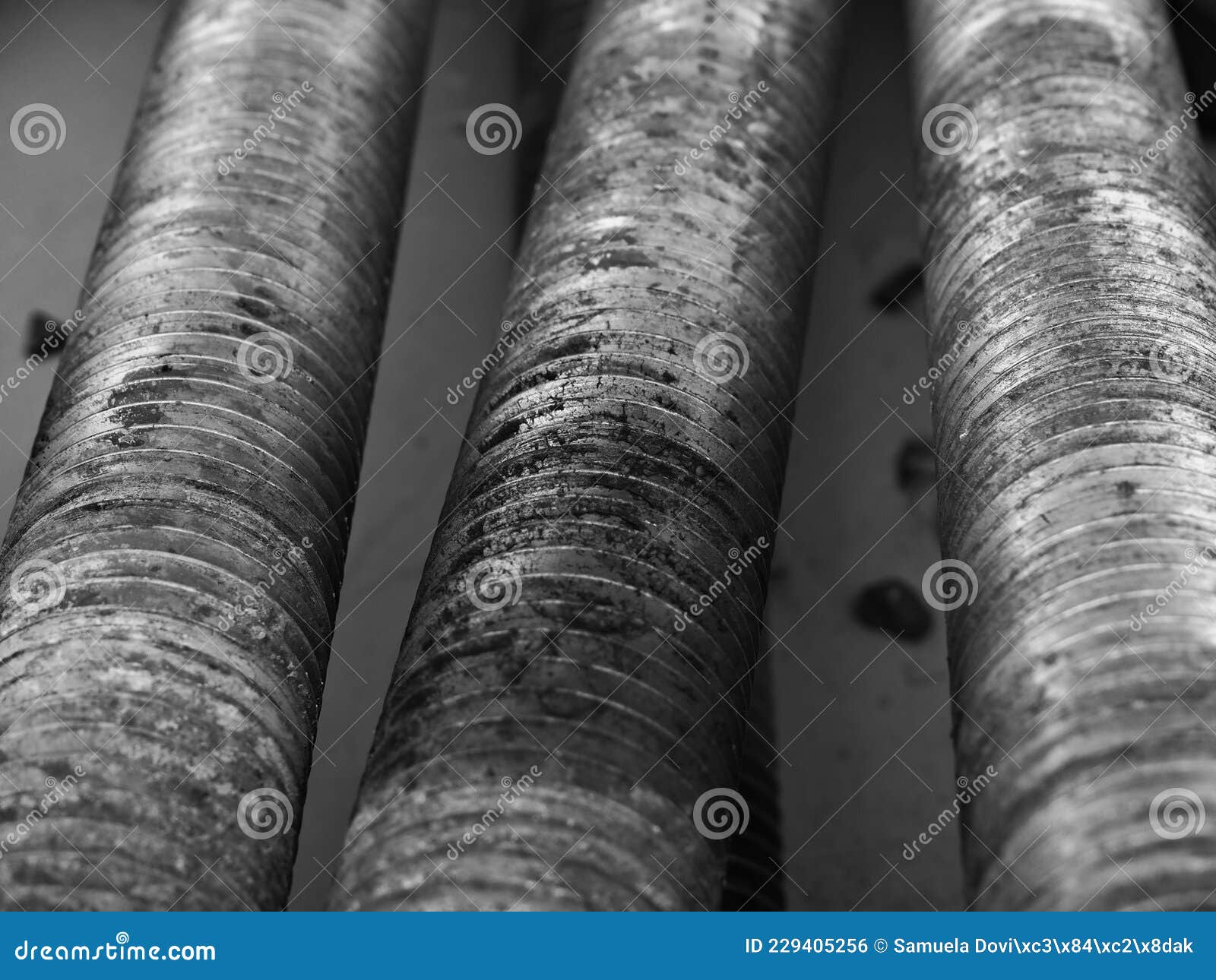Thread Log Cabins, Thread Rod, Industrial Work Stock Photo - Image of ...
