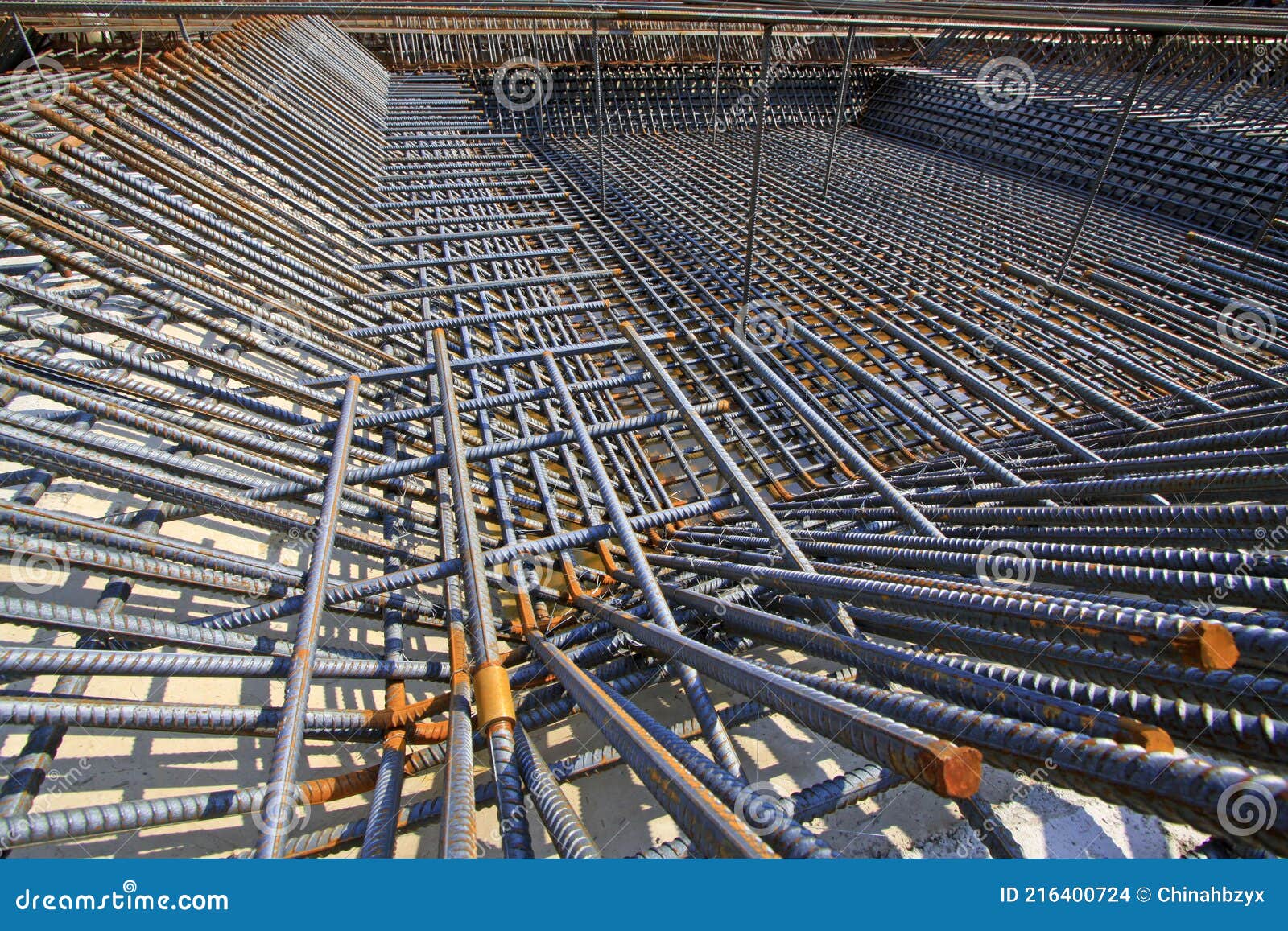 Thread steel bar framework stock photo. Image of bituminous - 216400724