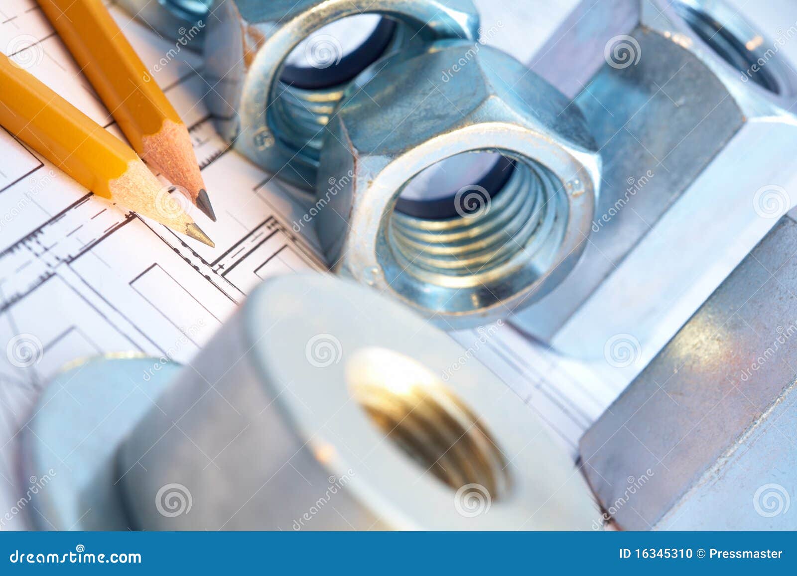 Screw-threads stock photo. Image of pencil, life, close - 16345310