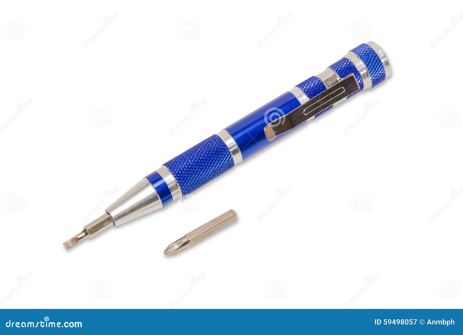 Screwdriver, As a Pen, with Replaceable Tips and Separate Tip Stock ...