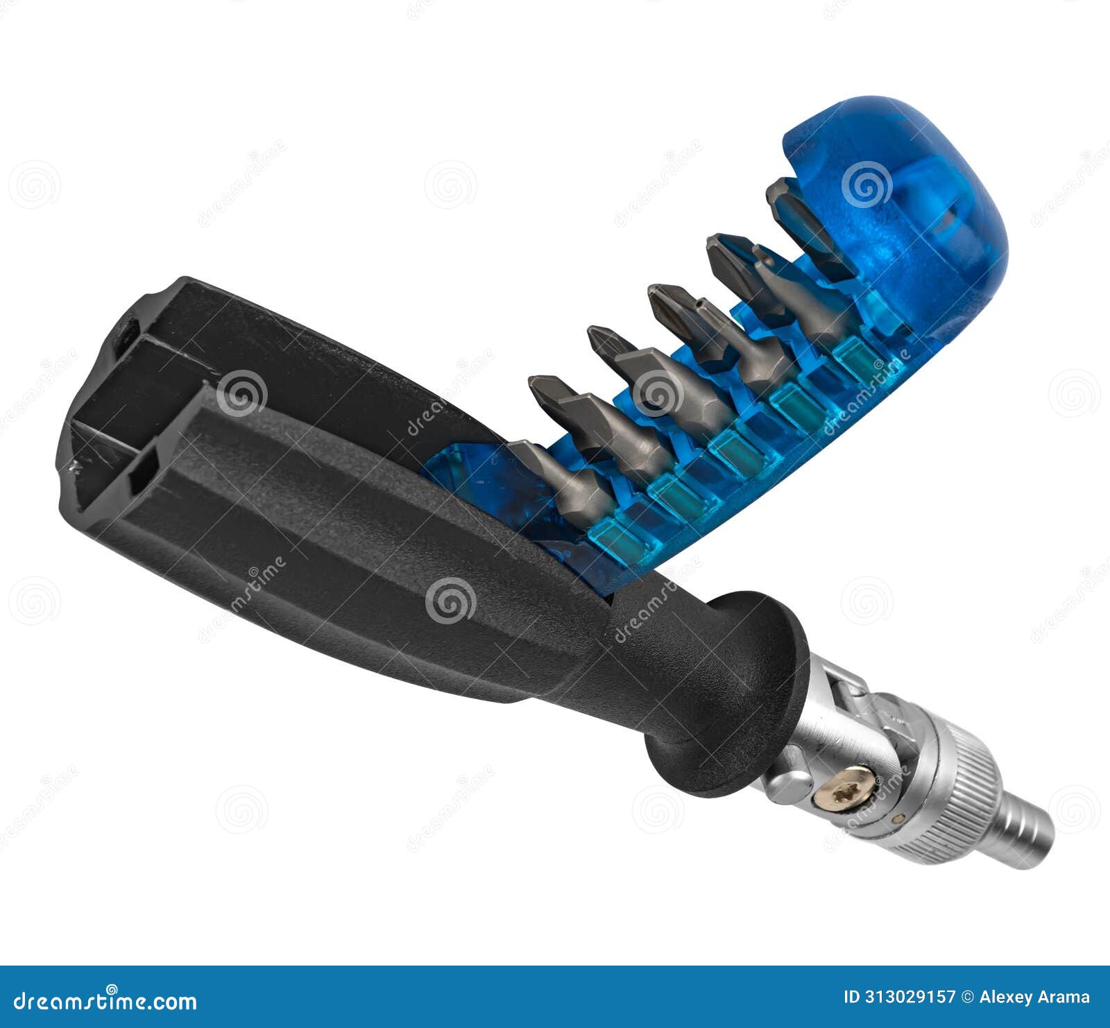 Screwdriver, Bit Holder and Bit Set, Tool, Isolated on White Background ...