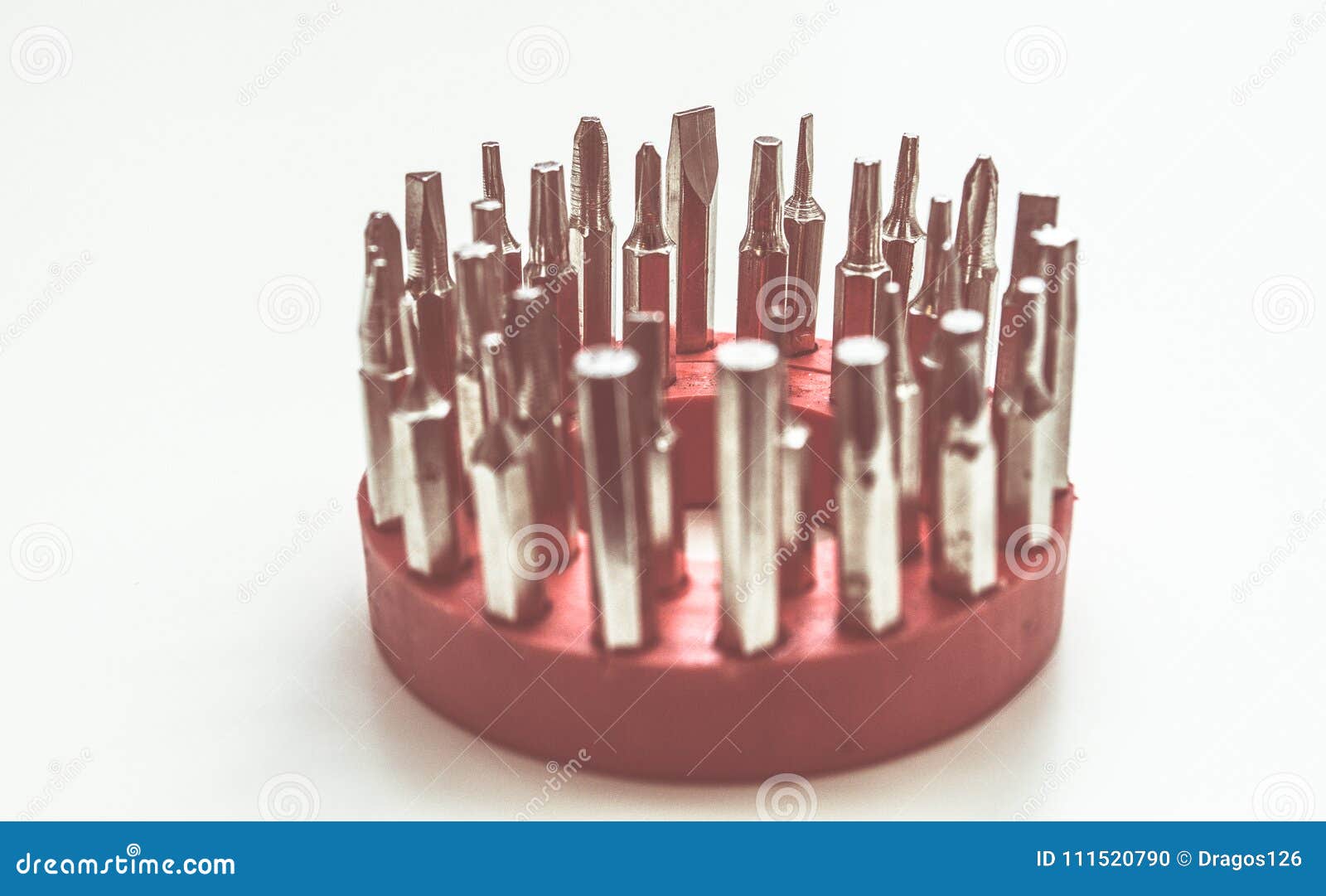 Set of Various Drivers - - Screwdriver Bits Straight, Cross, Hex Key ...