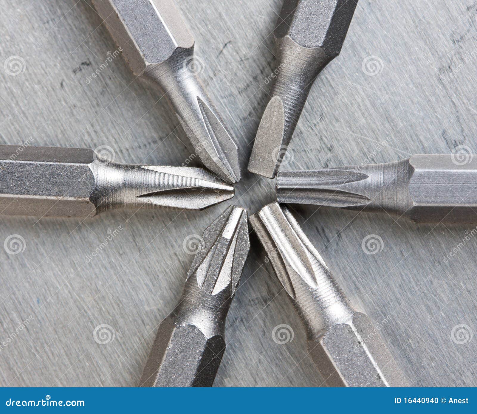 Screwdriver bits star stock photo. Image of repair, replaceable - 16440940