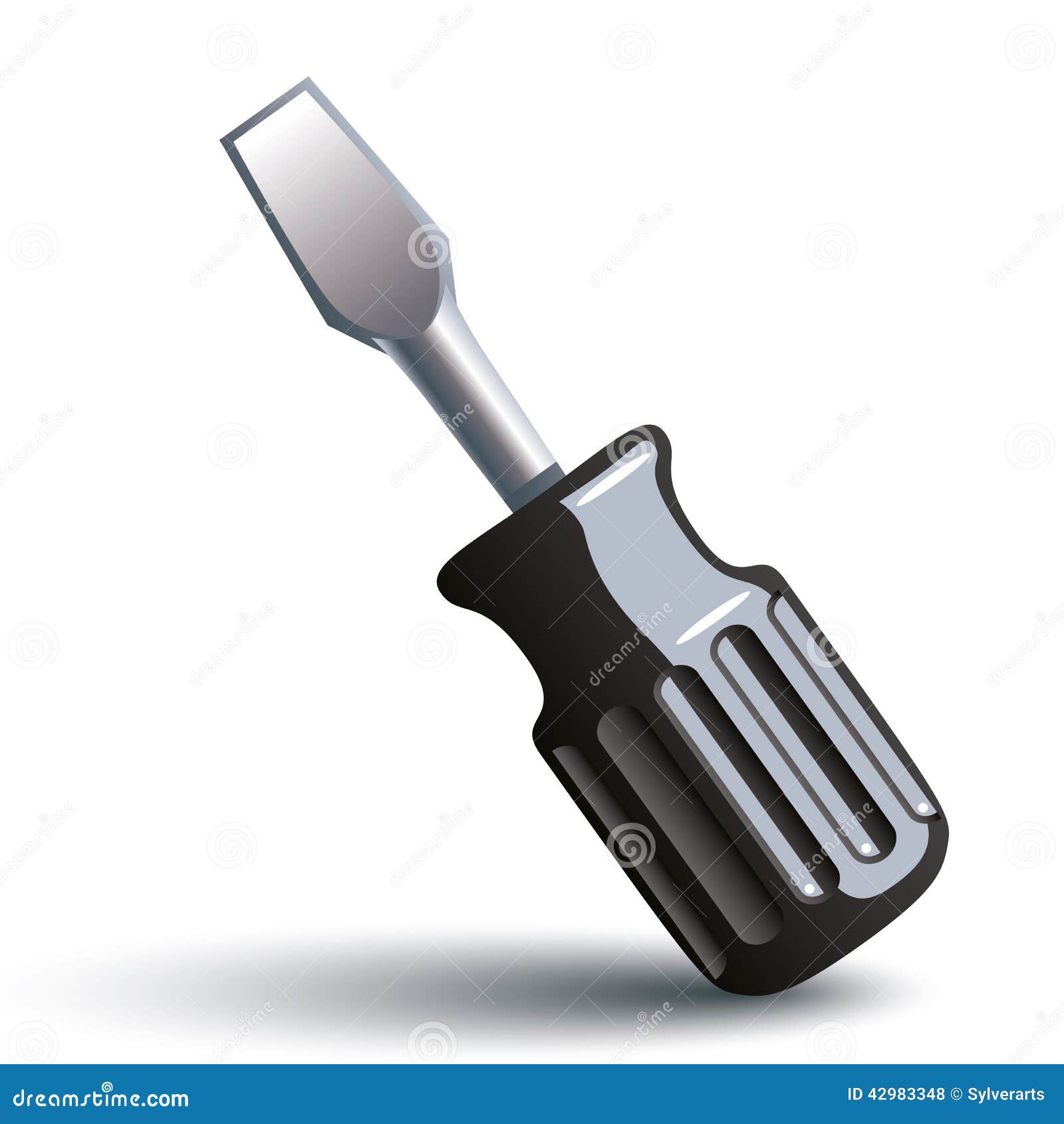 Screwdriver 3d Vector Icon. Stock Vector - Illustration of adjust ...