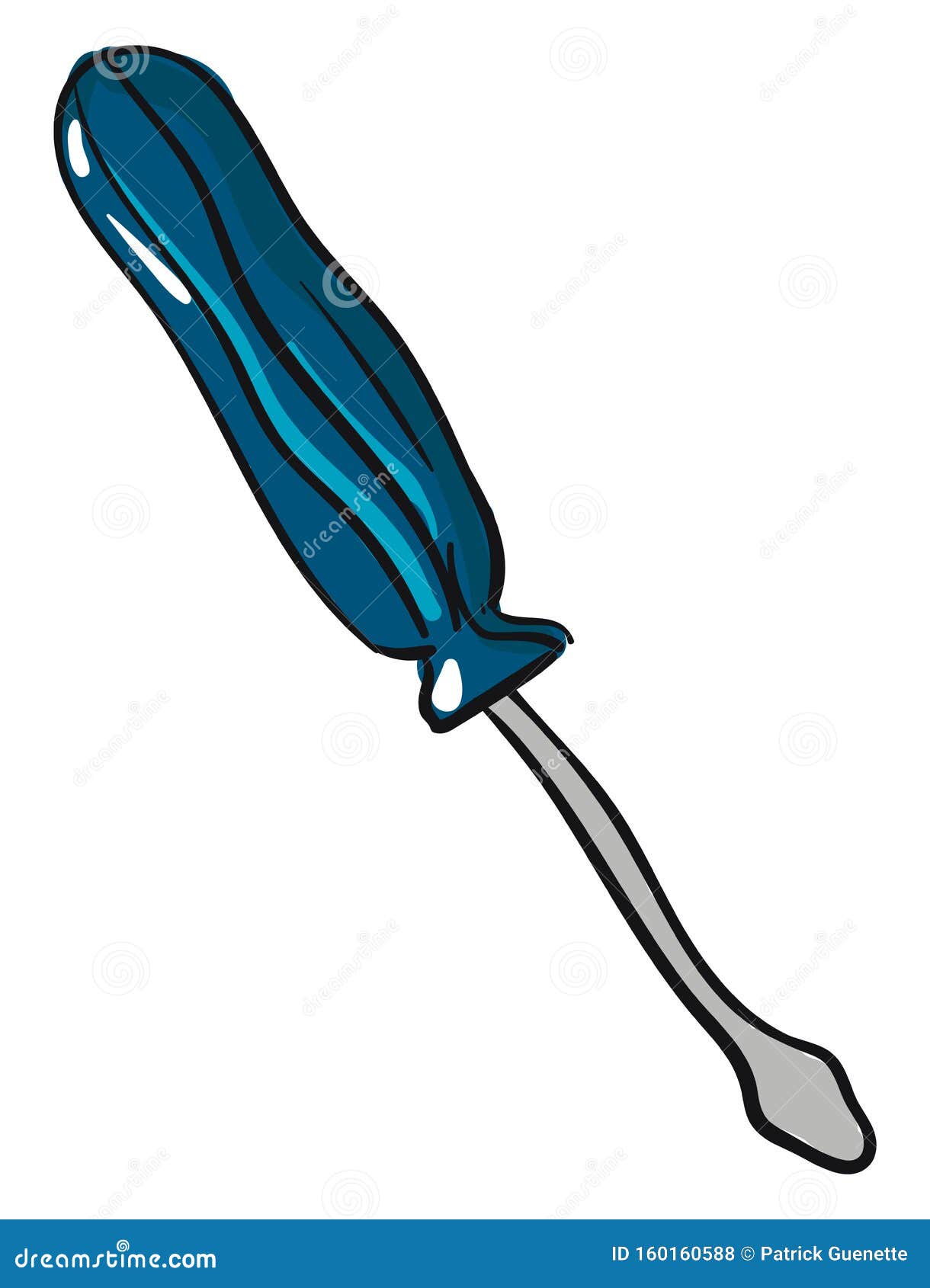 Screwdriver Hand Drawn Design, Illustration, Vector Stock Vector ...
