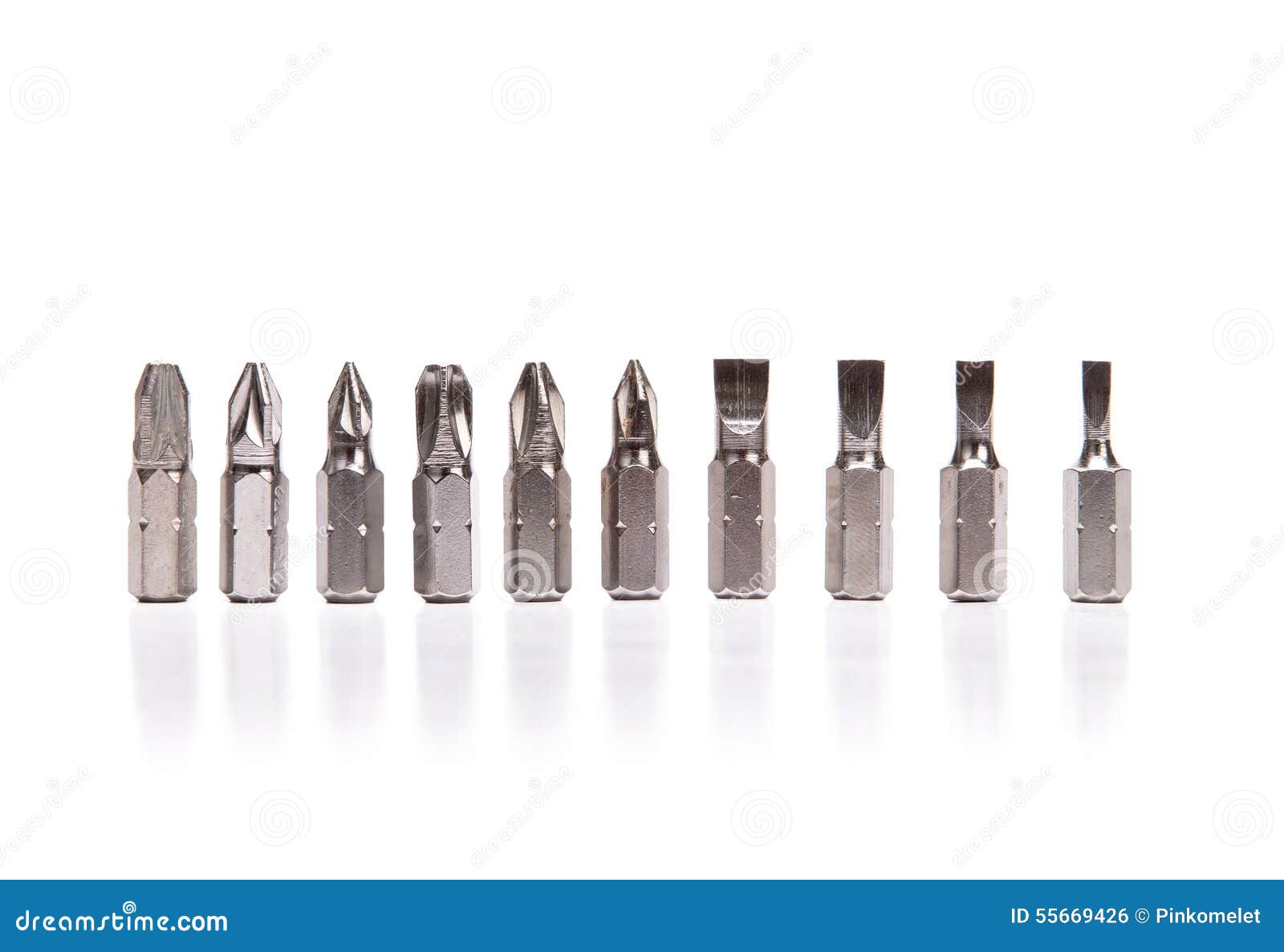 Screwdriver head set stock photo. Image of steel, mechanical - 55669426