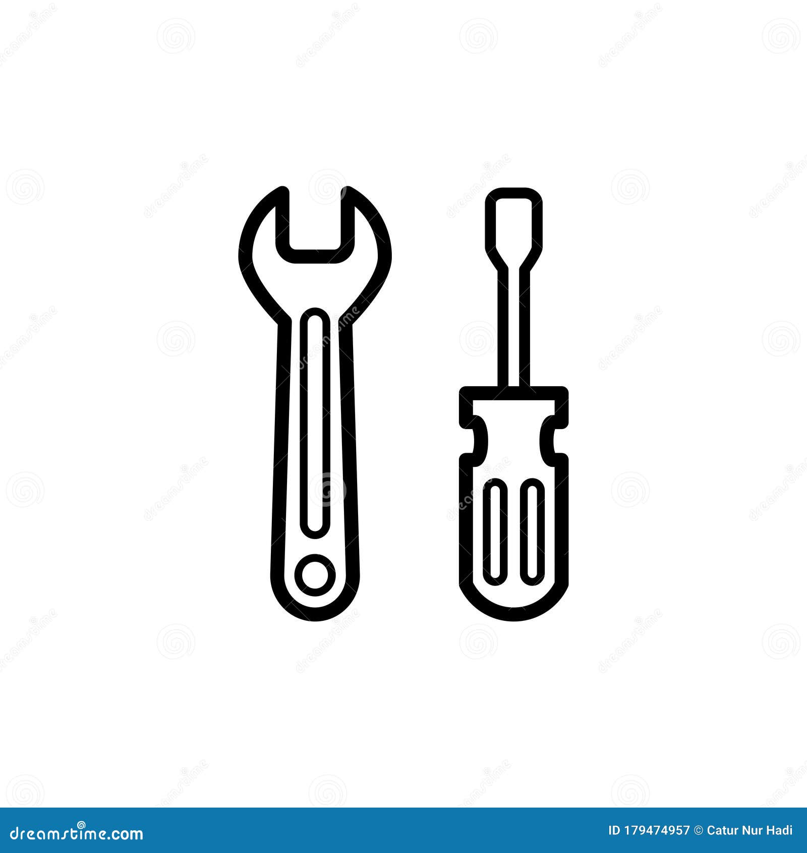 Screwdriver Icon In Trendy Flat Style Isolated On White Background ...