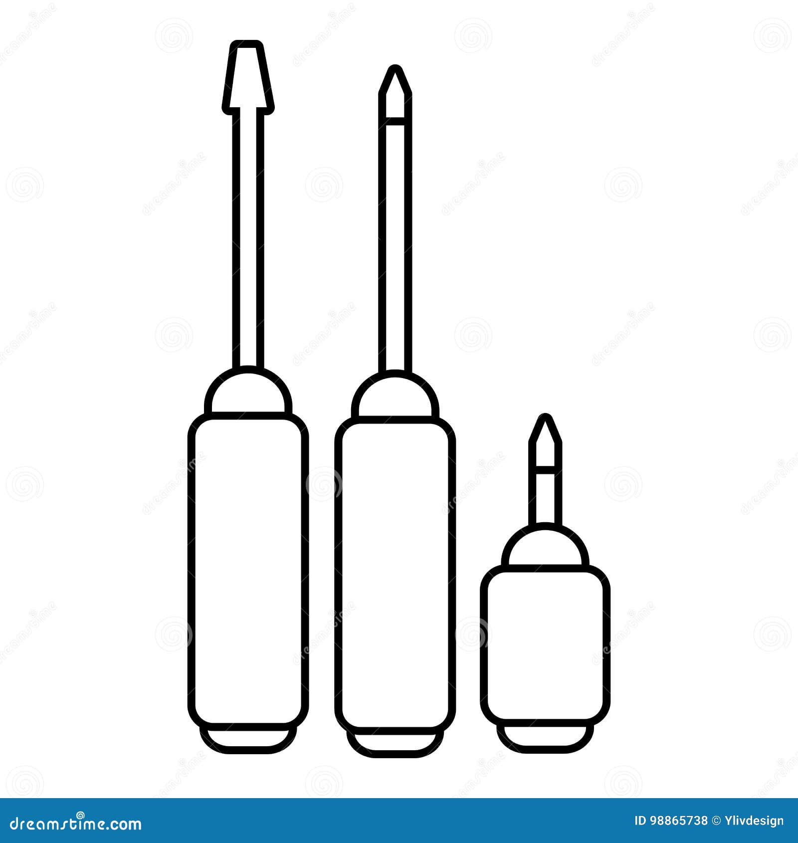 Screwdriver Icon, Outline Style Stock Vector - Illustration of concept ...