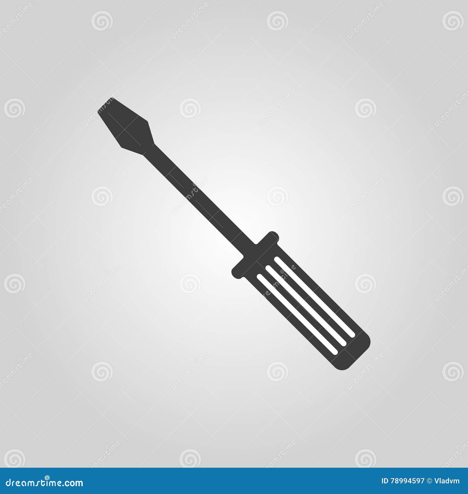 The Screwdriver Icon. Settings Symbol Stock Vector - Illustration of ...