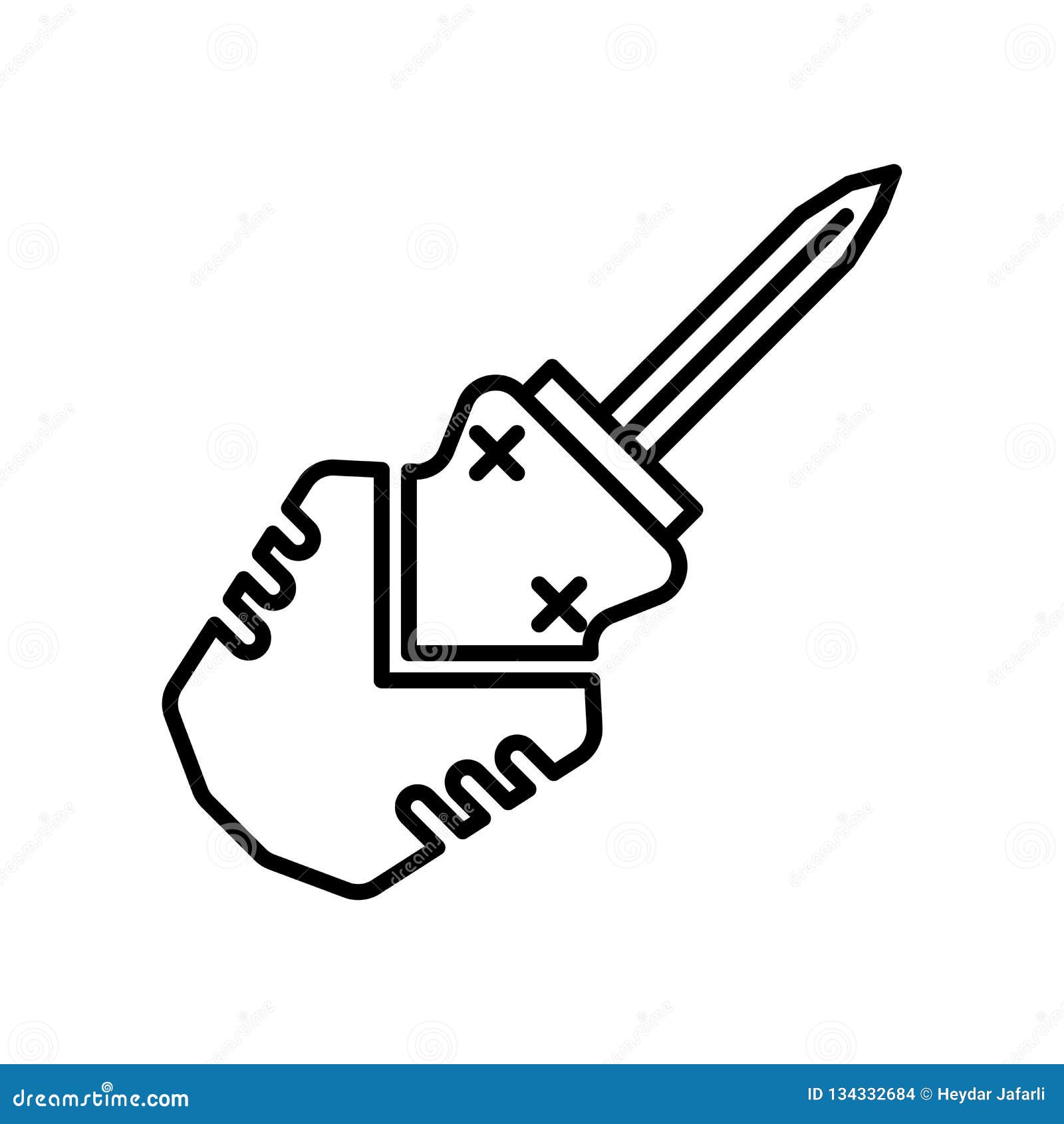 Screwdriver Icon Vector Sign and Symbol Isolated on White Background ...