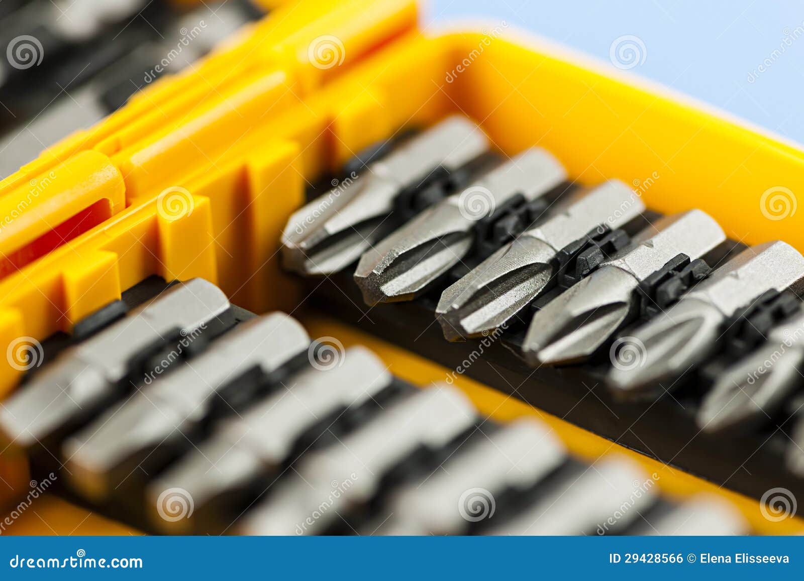 Screwdriver insert bits stock photo. Image of container - 29428566