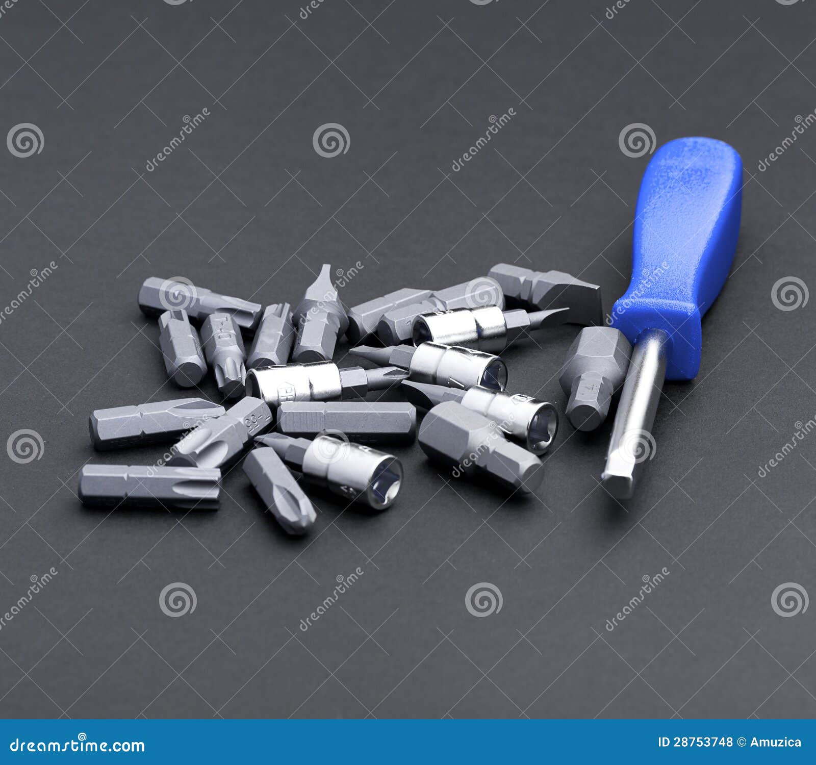 Screwdriver with Interchangeable Heads Stock Photo - Image of ...