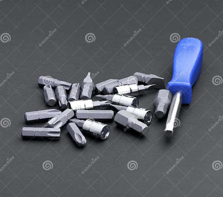 Screwdriver with Interchangeable Heads Stock Photo - Image of ...