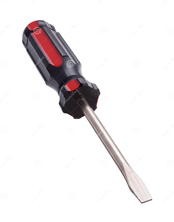 Screwdriver Isolated on White Stock Image - Image of tool, object: 17109309