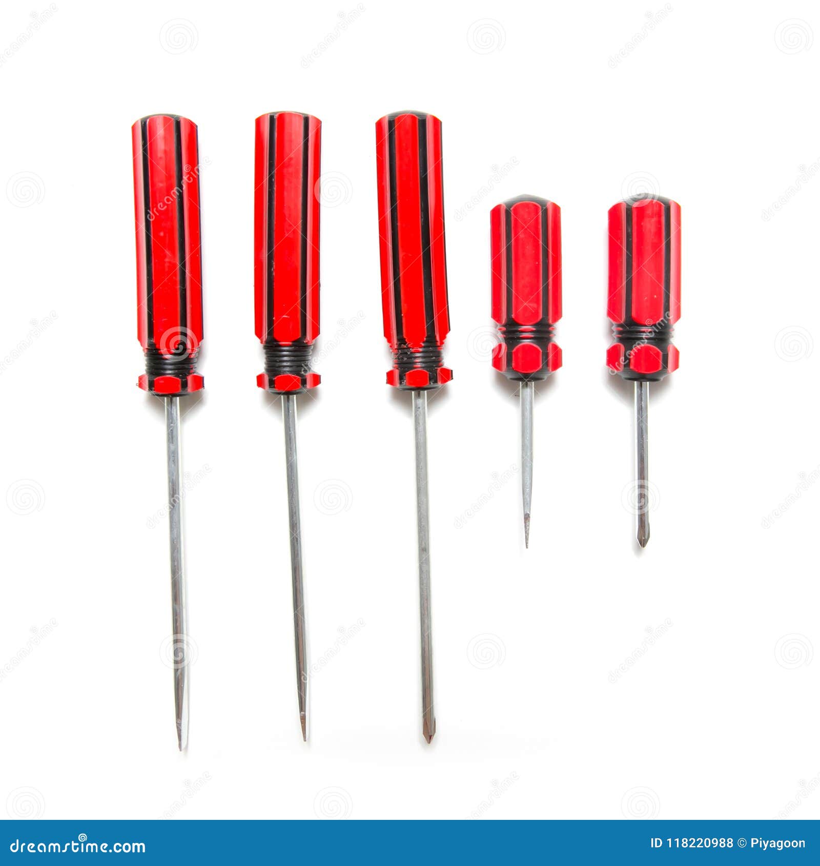 Screwdriver Isolated on White Stock Photo - Image of metal, white ...