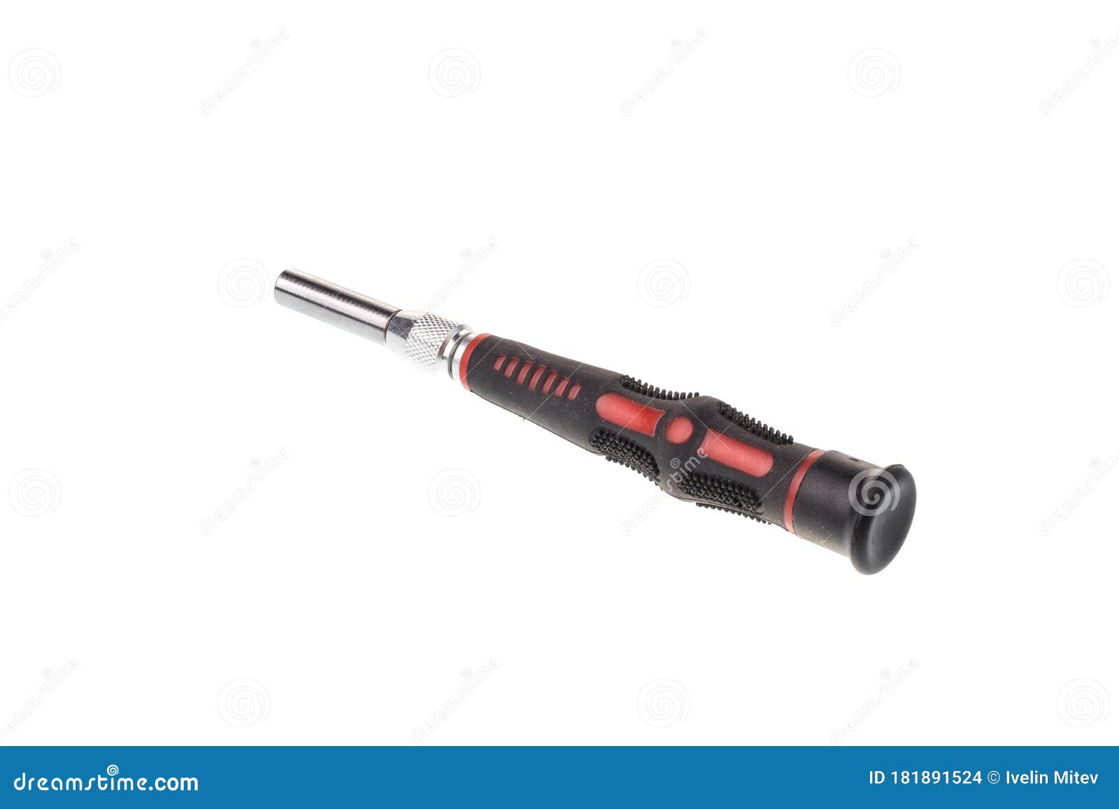 Screwdriver with Its Extender Inside, Isolated on White Background ...