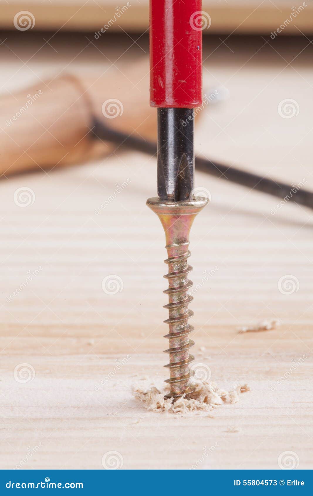 Screwdriver stock image. Image of hardware, wood, constructing - 55804573