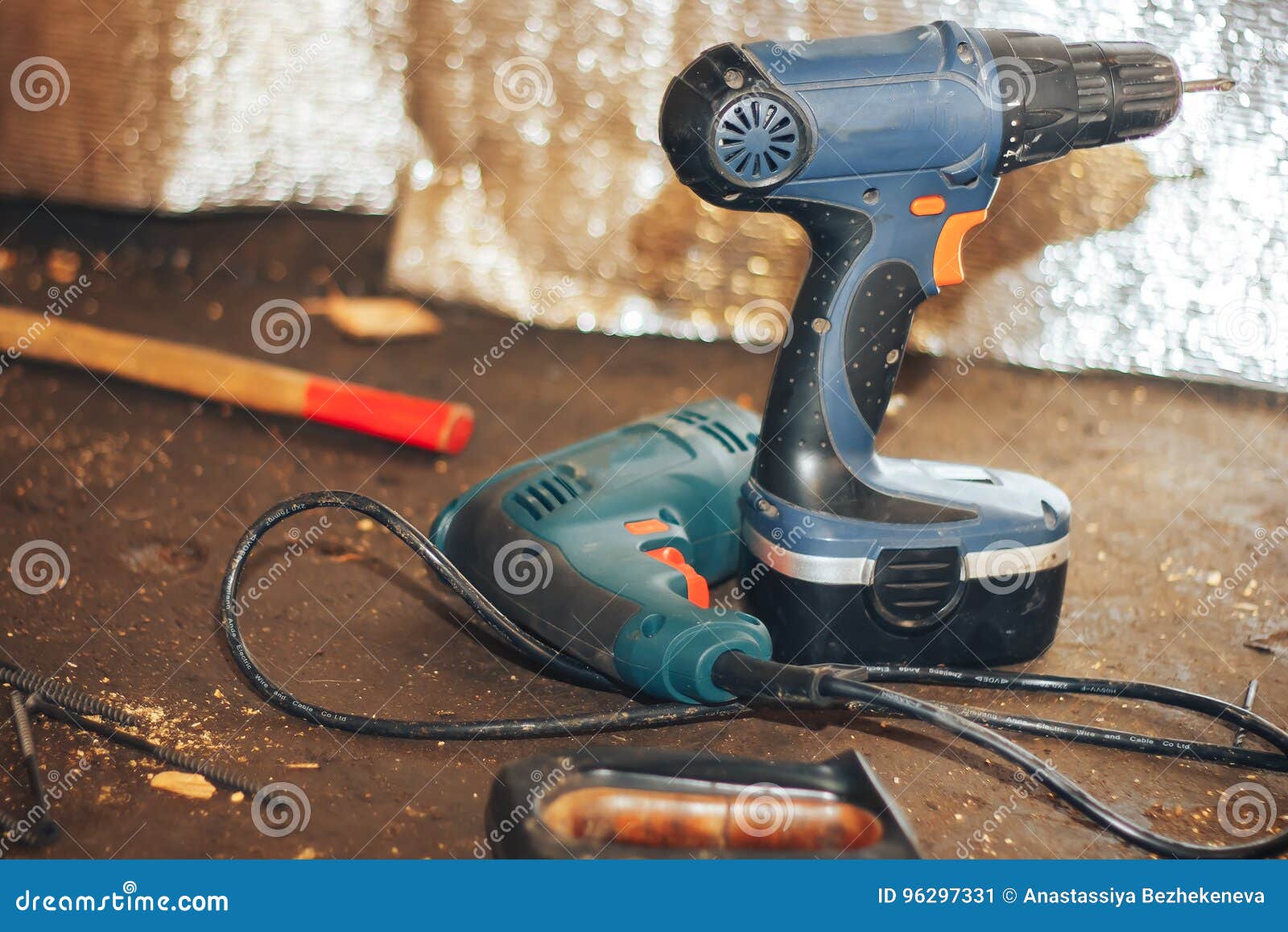 Screwdriver in Old Dirty House Stock Image - Image of horizontal ...