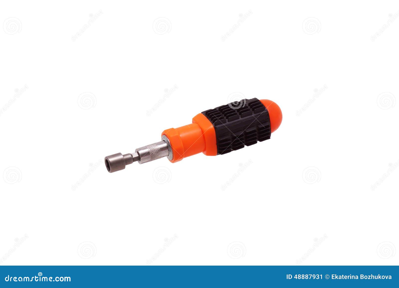 Screwdriver with Orange Black Handle. Stock Image - Image of background ...