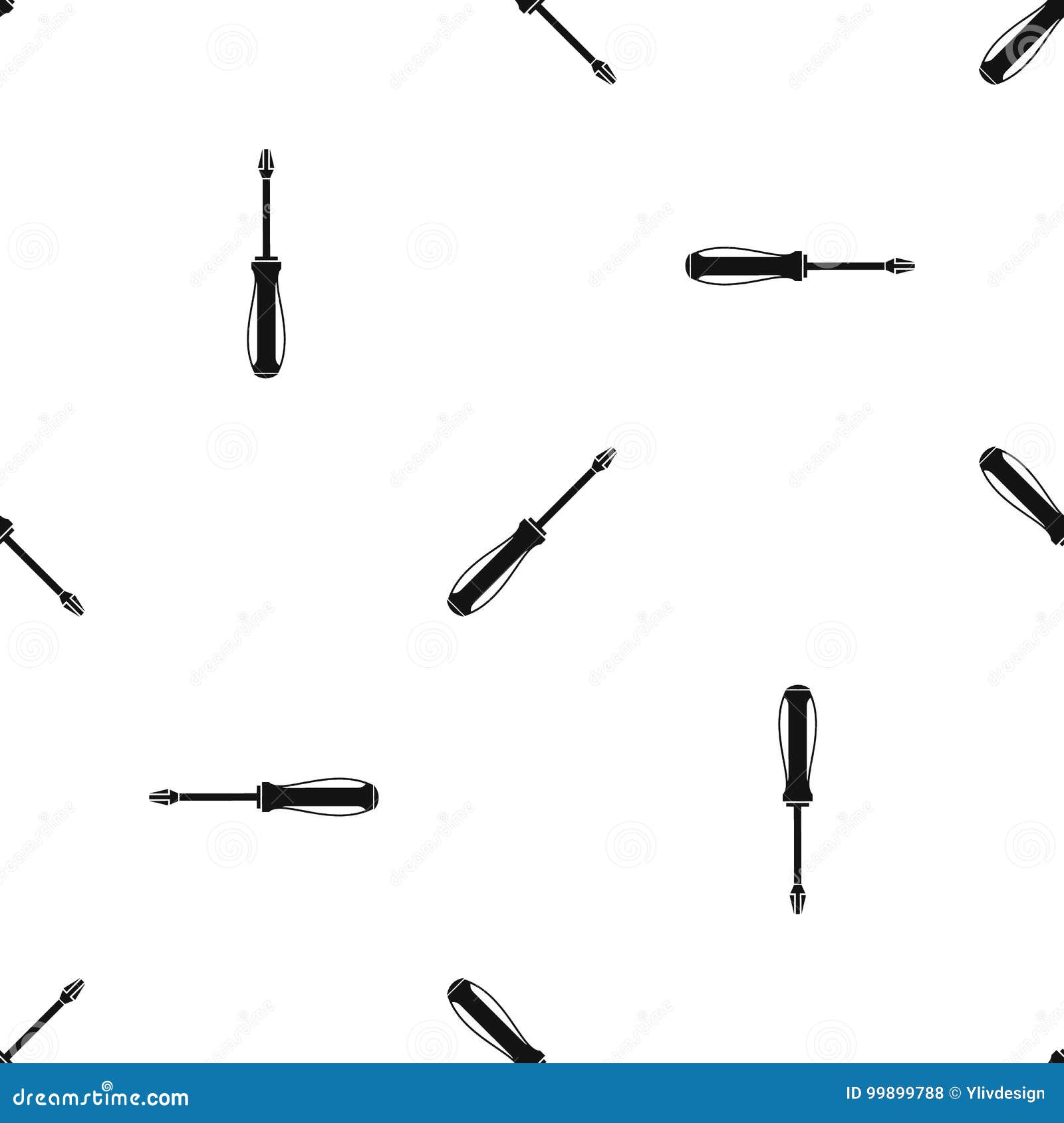 Screwdriver Pattern Seamless Black Stock Vector - Illustration of ...