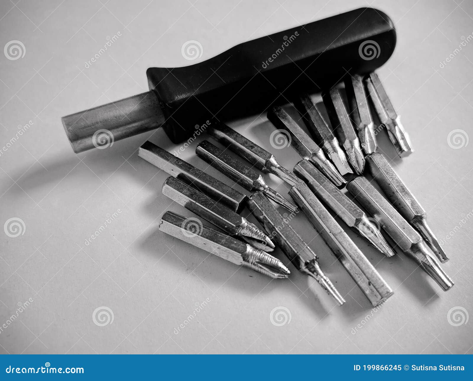 Screwdriver picture set stock image. Image of white - 199866245