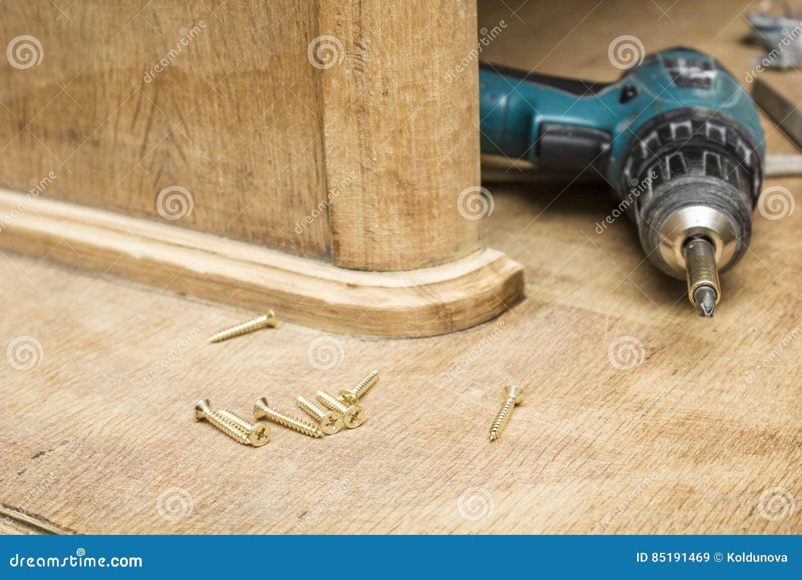 Screwdriver and are on the Table. Stock Image - Image of metal, battery ...