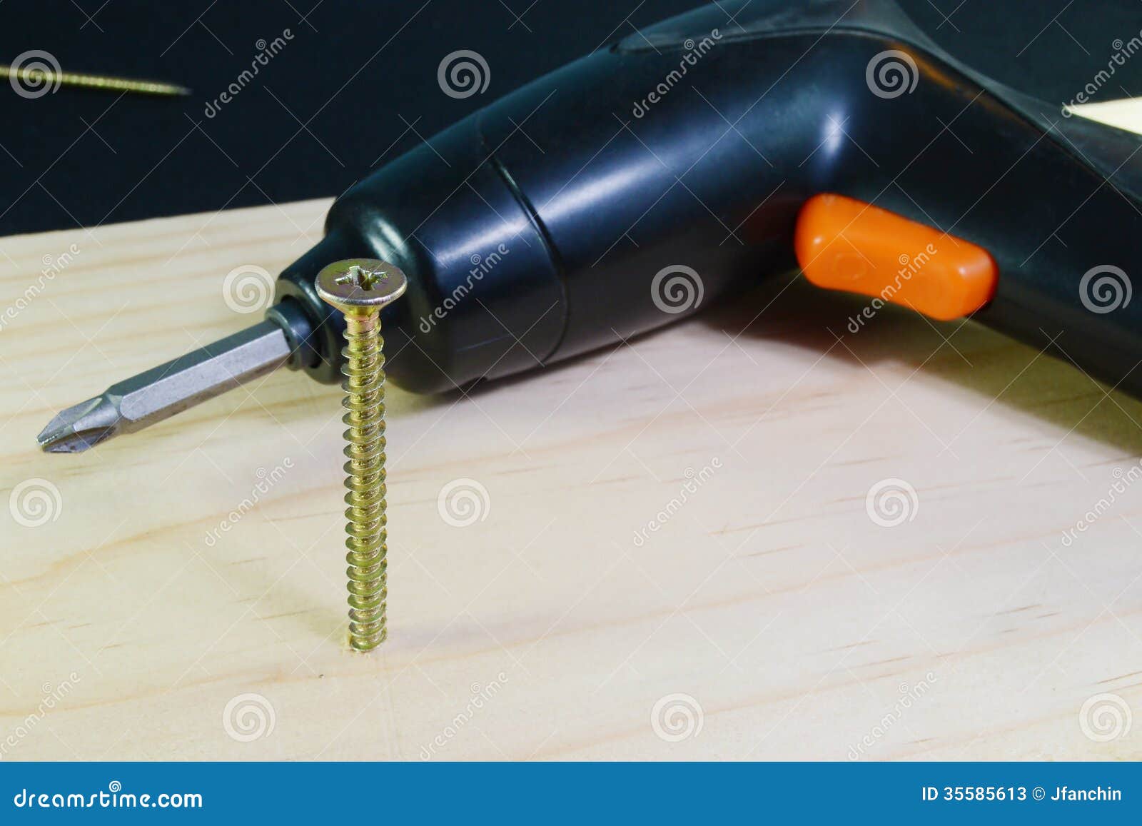 Screwdriver and stock image. Image of tool, wood, chippy - 35585613