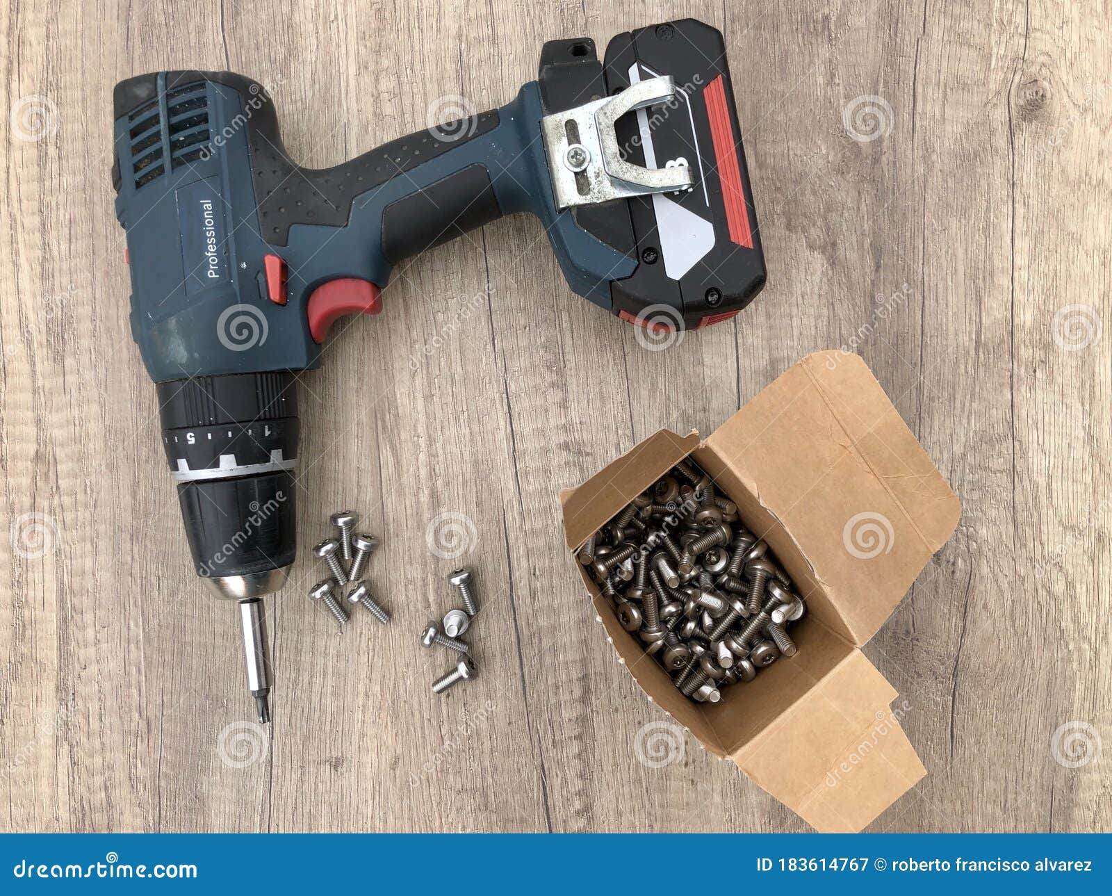 Screwdriver table stock image. Image of screwdriver - 183614767