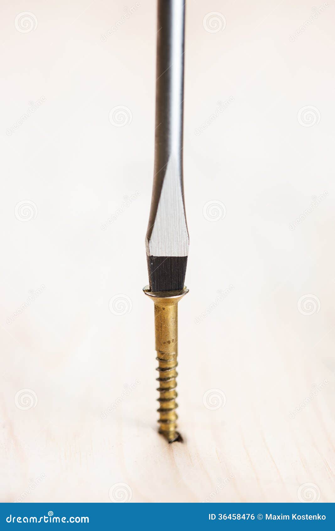 Screwdriver turning stock photo. Image of still, construction - 36458476