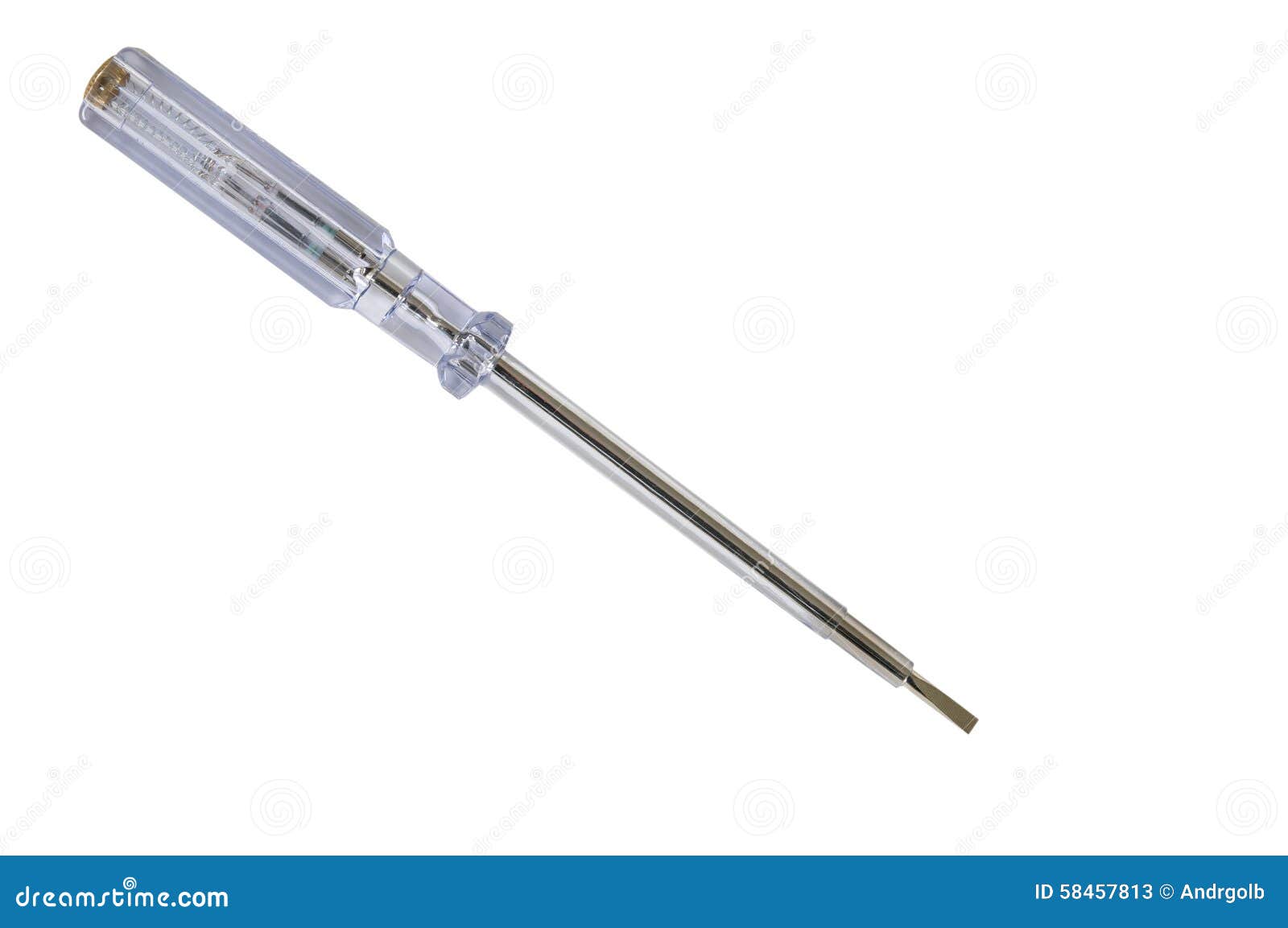 A Screwdriver Used for Testing Electricity . Stock Image - Image of ...
