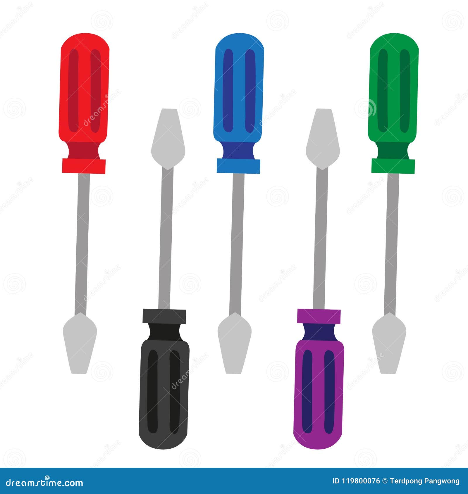 Screwdriver Vector Collection Design Stock Illustration - Illustration ...