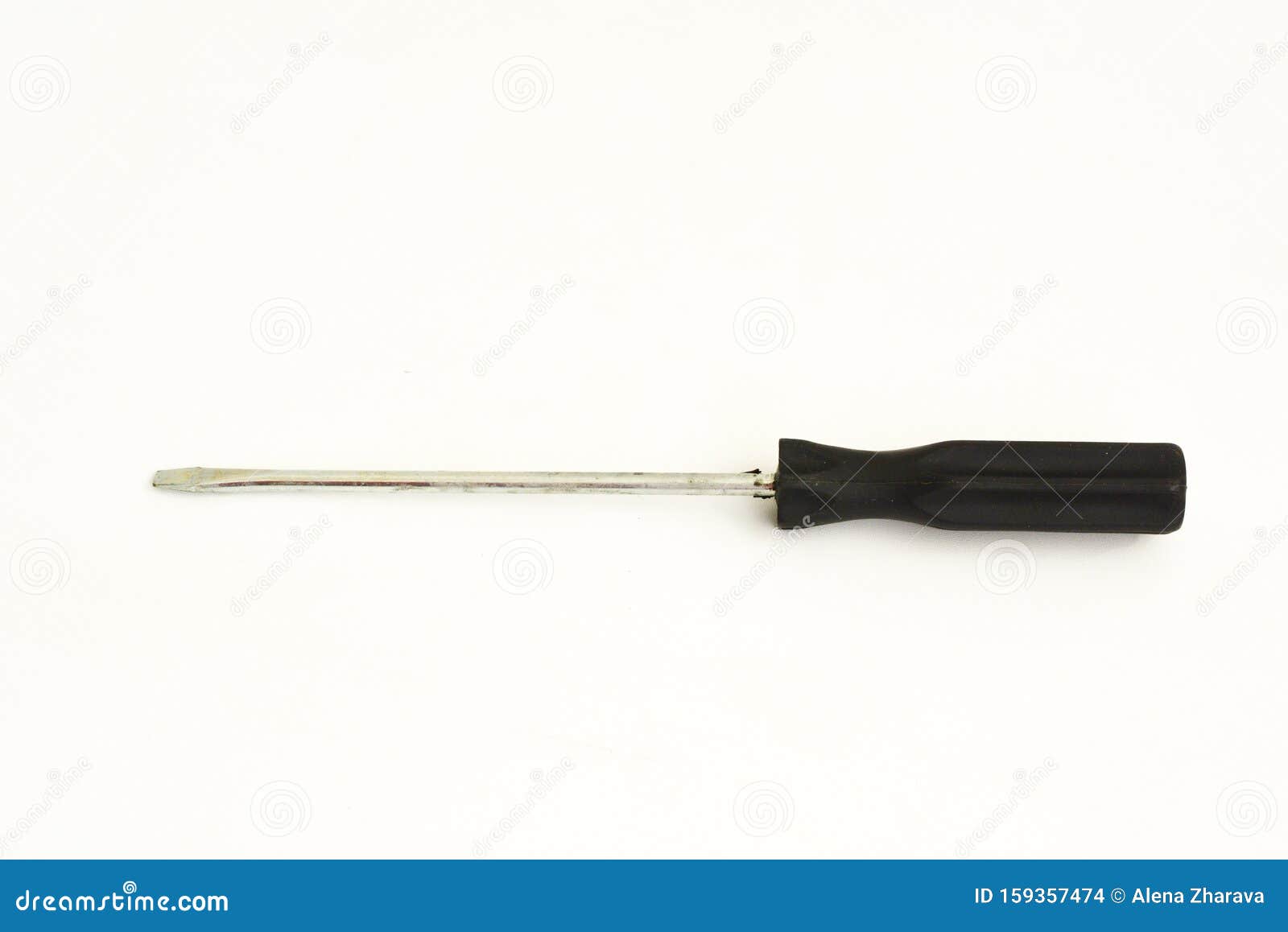 Screwdriver on White Background Stock Photo - Image of plastic, object ...