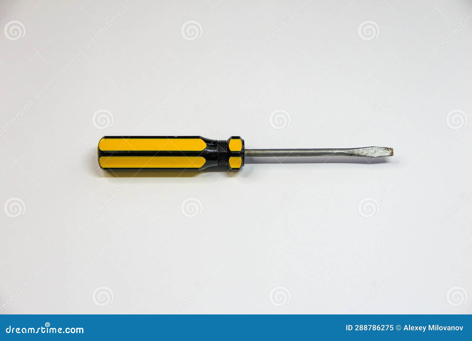 Screwdriver on the White Background Stock Image - Image of shot, garage ...