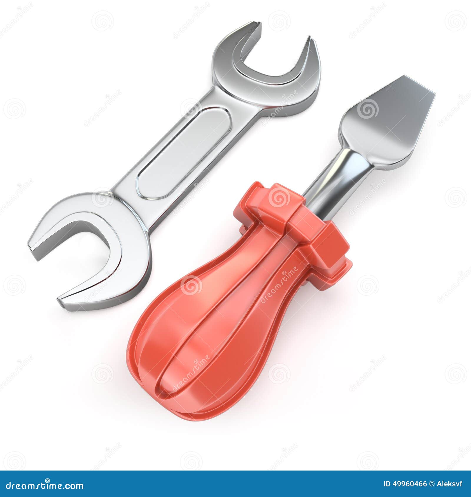 Screwdriver and wrench stock illustration. Illustration of maintenance ...