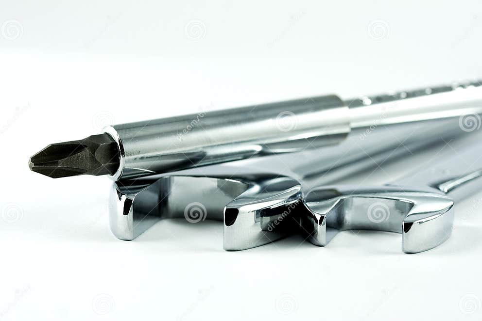Screwdriver and Wrenches stock image. Image of handy - 22680661