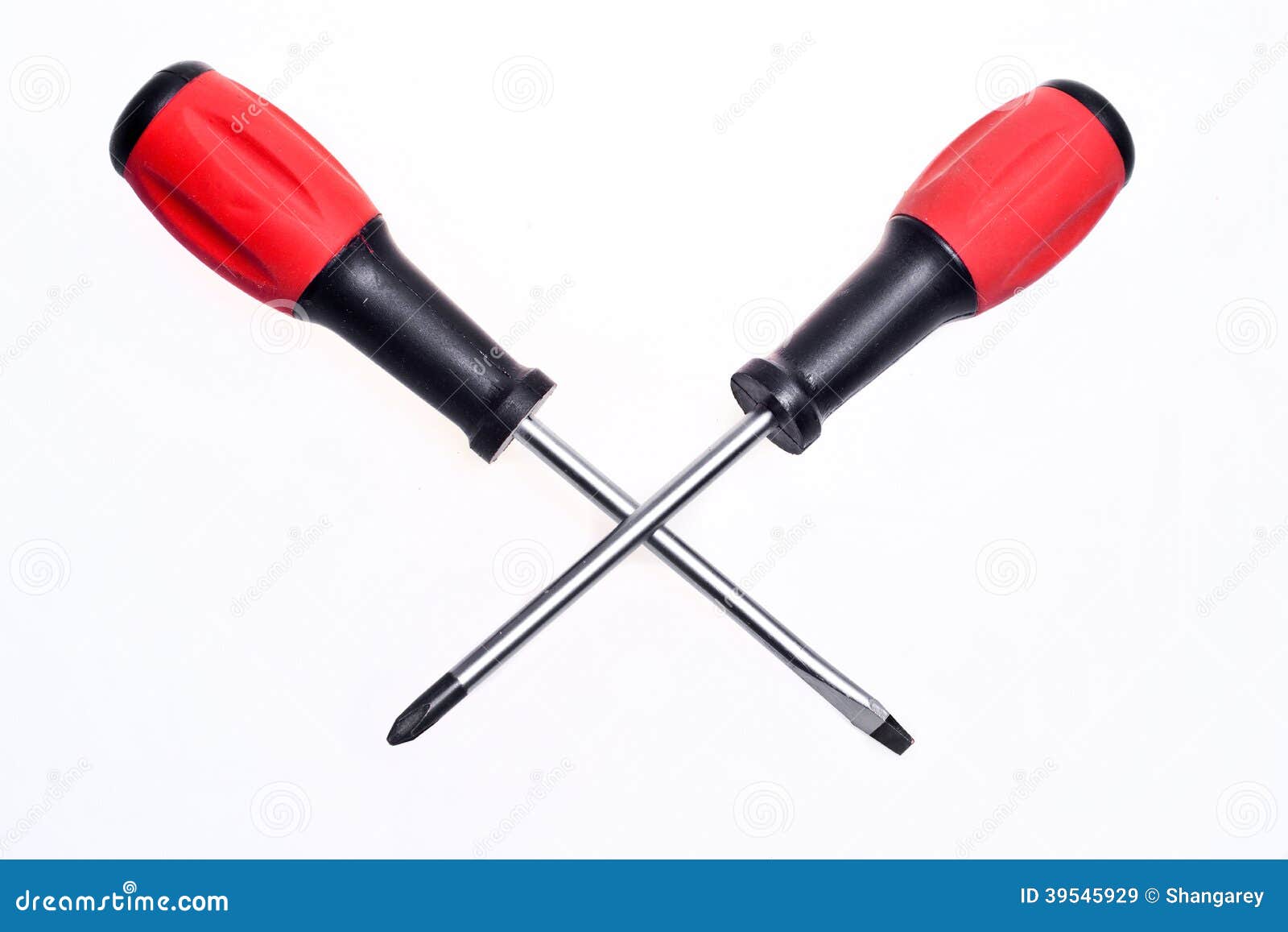Screwdrivers Isolated on a White Stock Image - Image of long ...