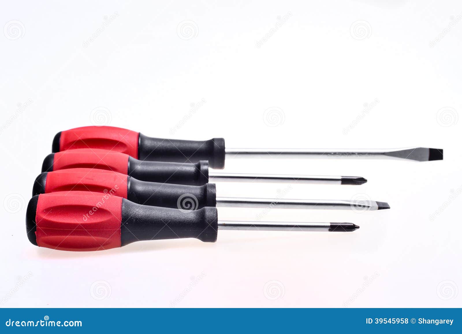 Screwdrivers Isolated on a White Stock Photo - Image of insulator ...