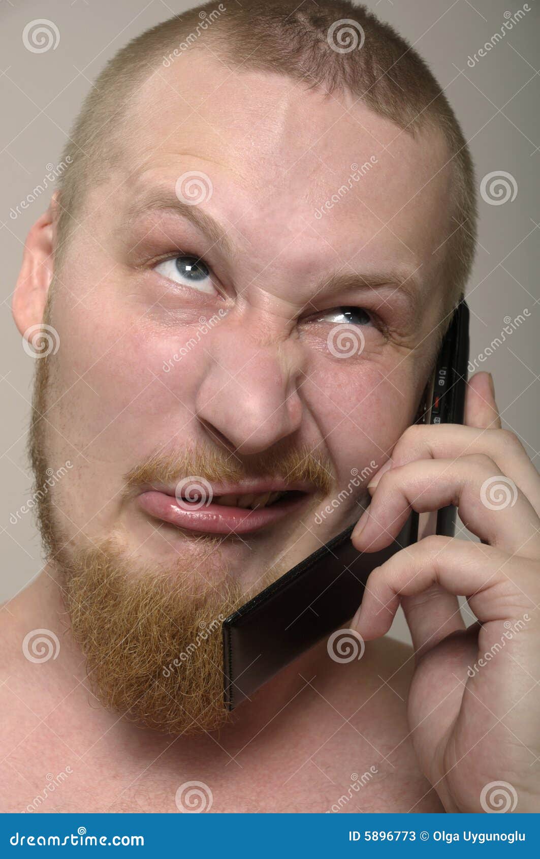Screwed face stock image. Image of speaking, call, phone - 5896773