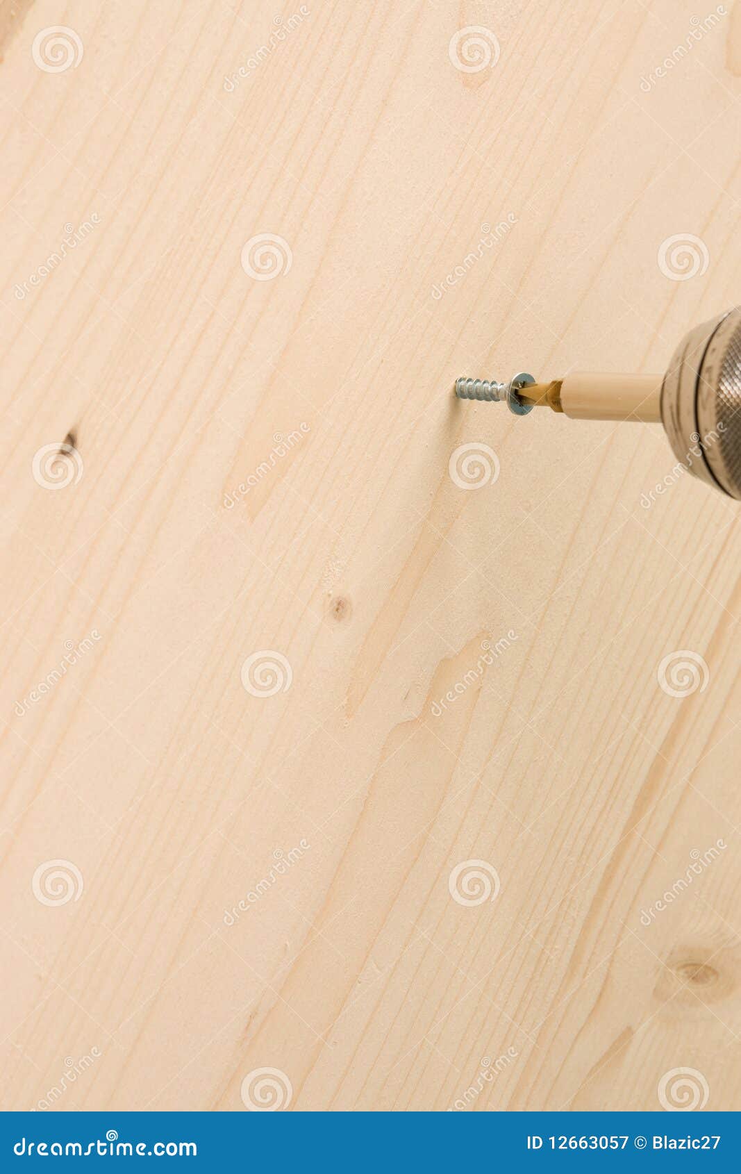 Screwing stock image. Image of timber, plank, board, table - 12663057