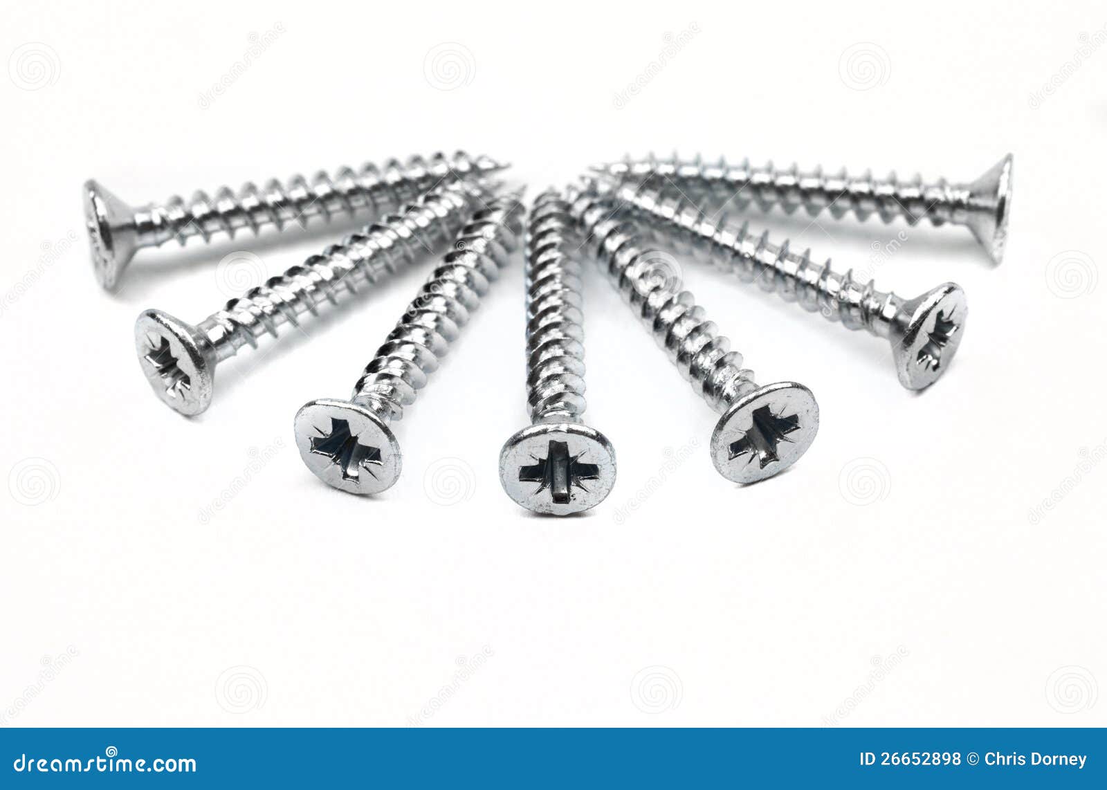 Screws stock photo. Image of tough, steel, repairs, metallic - 26652898