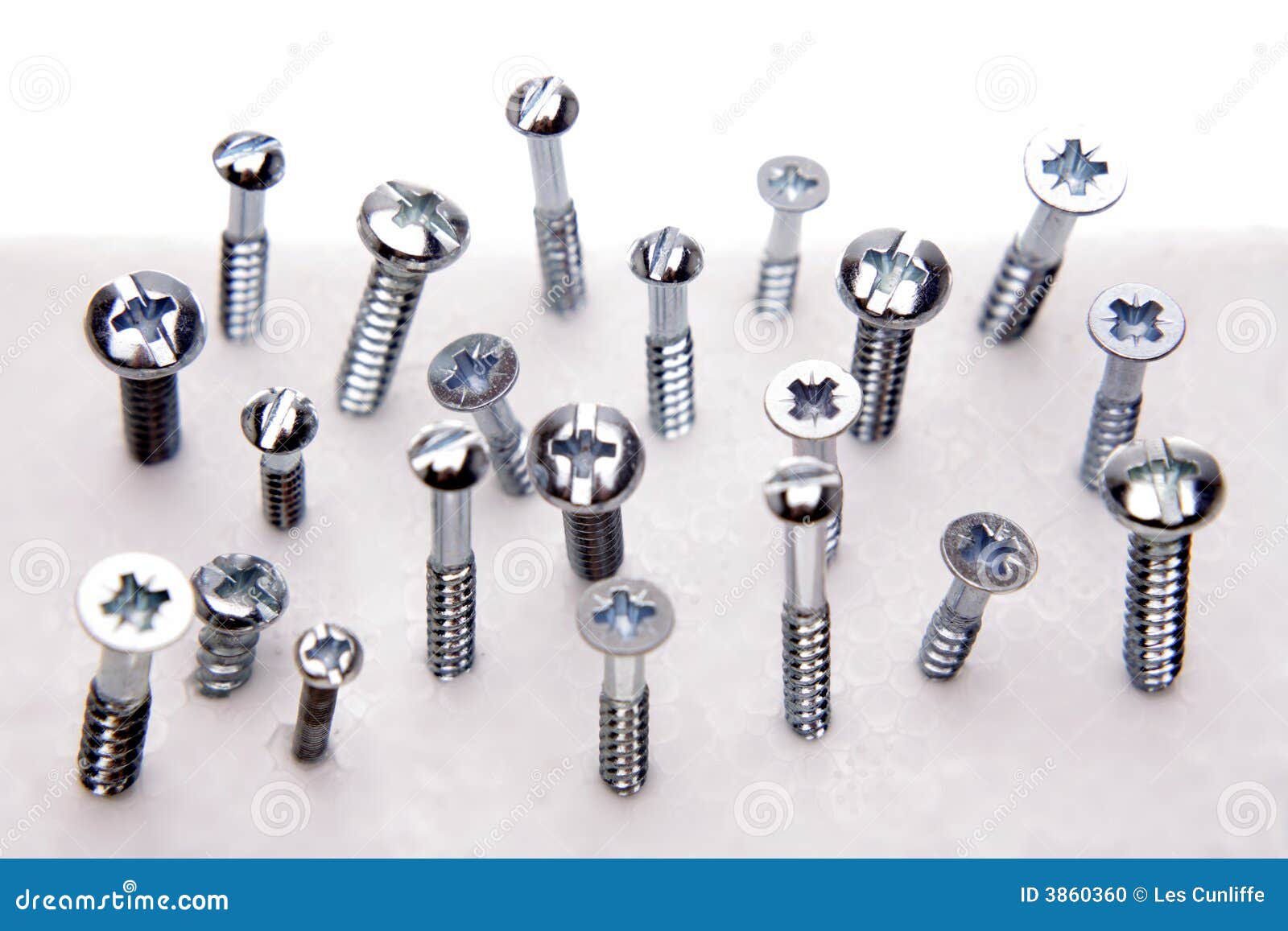 Screws stock photo. Image of threads, studio, objects - 3860360
