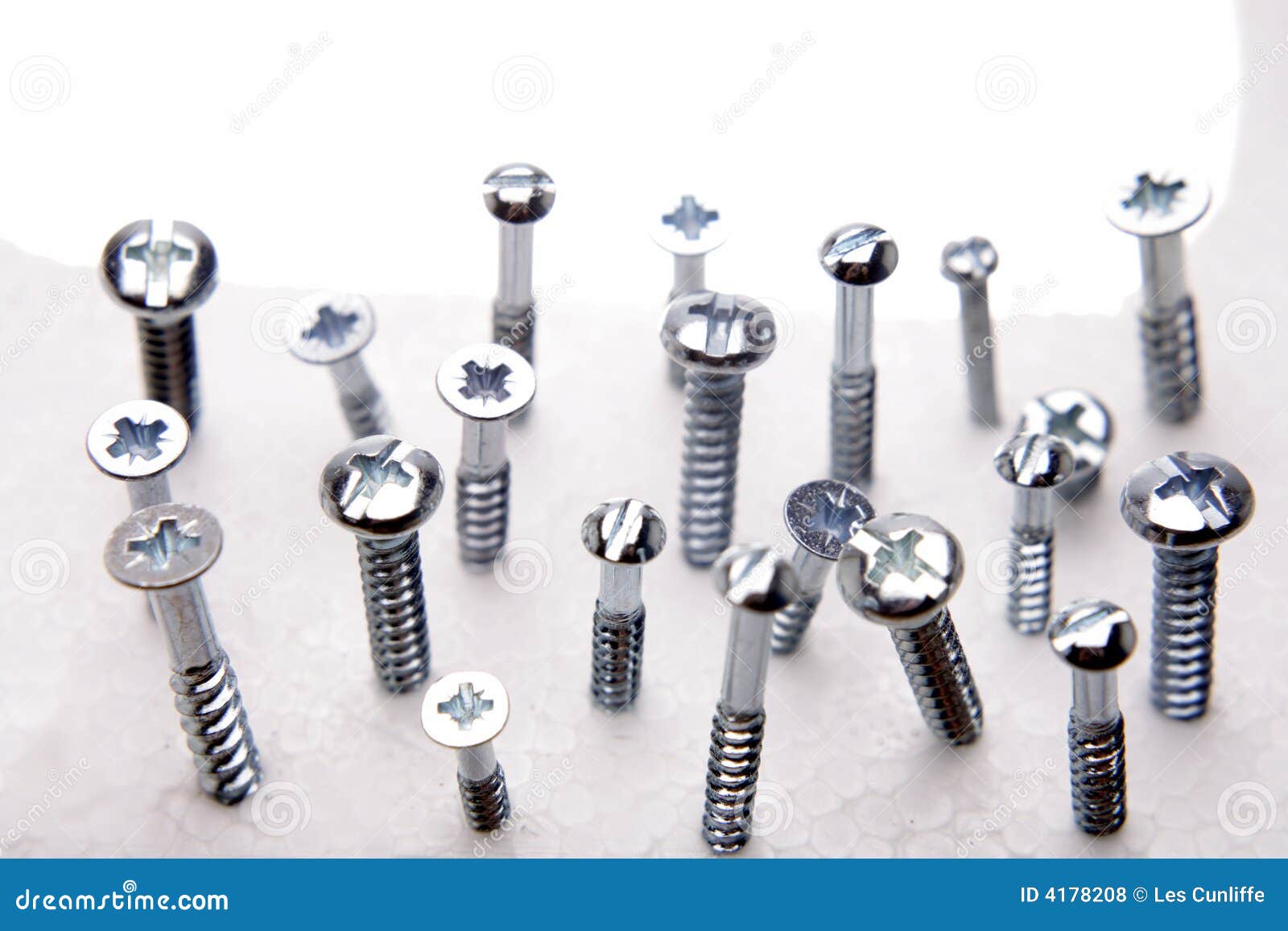 Screws stock photo. Image of indoors, closeup, threads - 4178208
