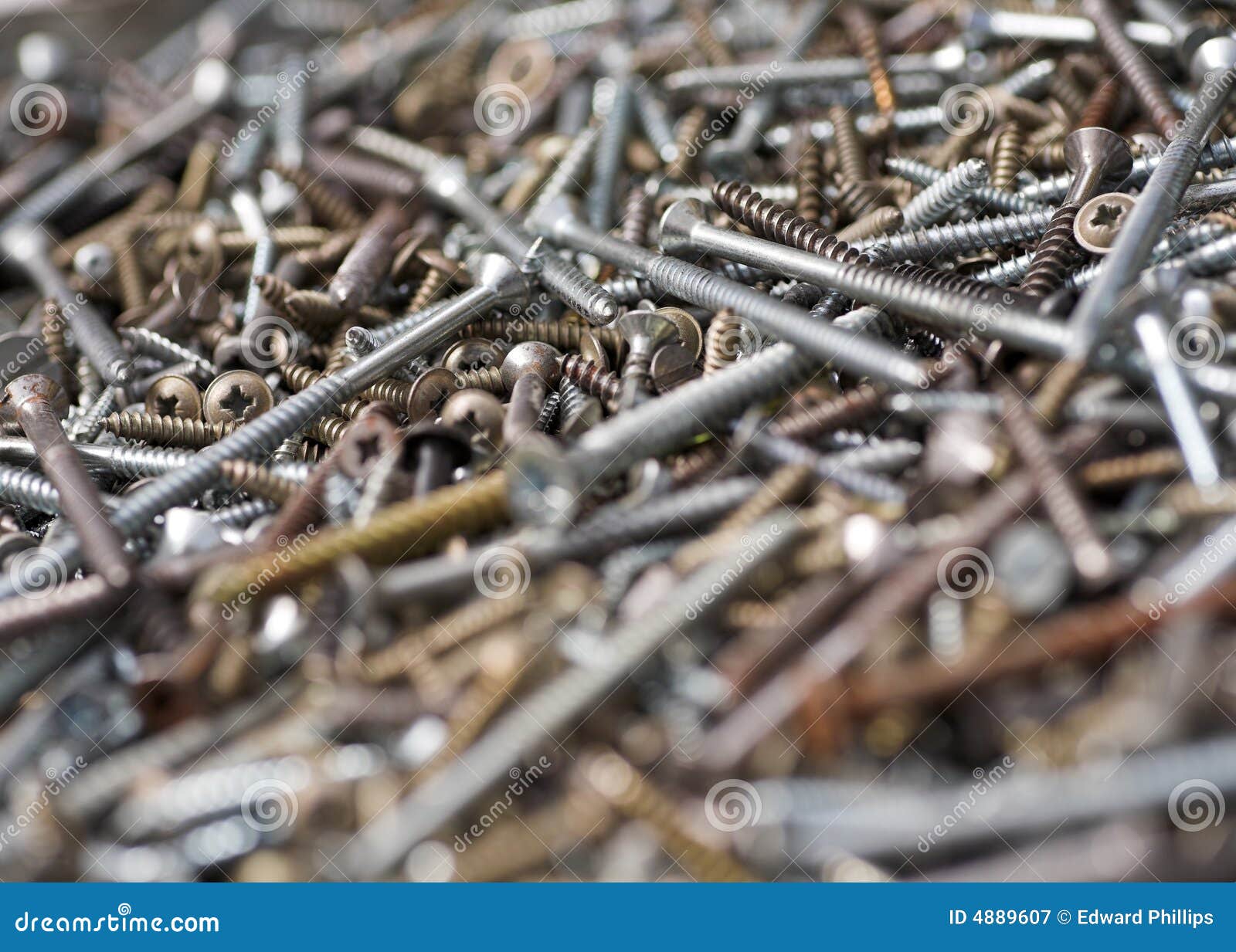 Screws stock image. Image of collection, corroded, closeup - 4889607