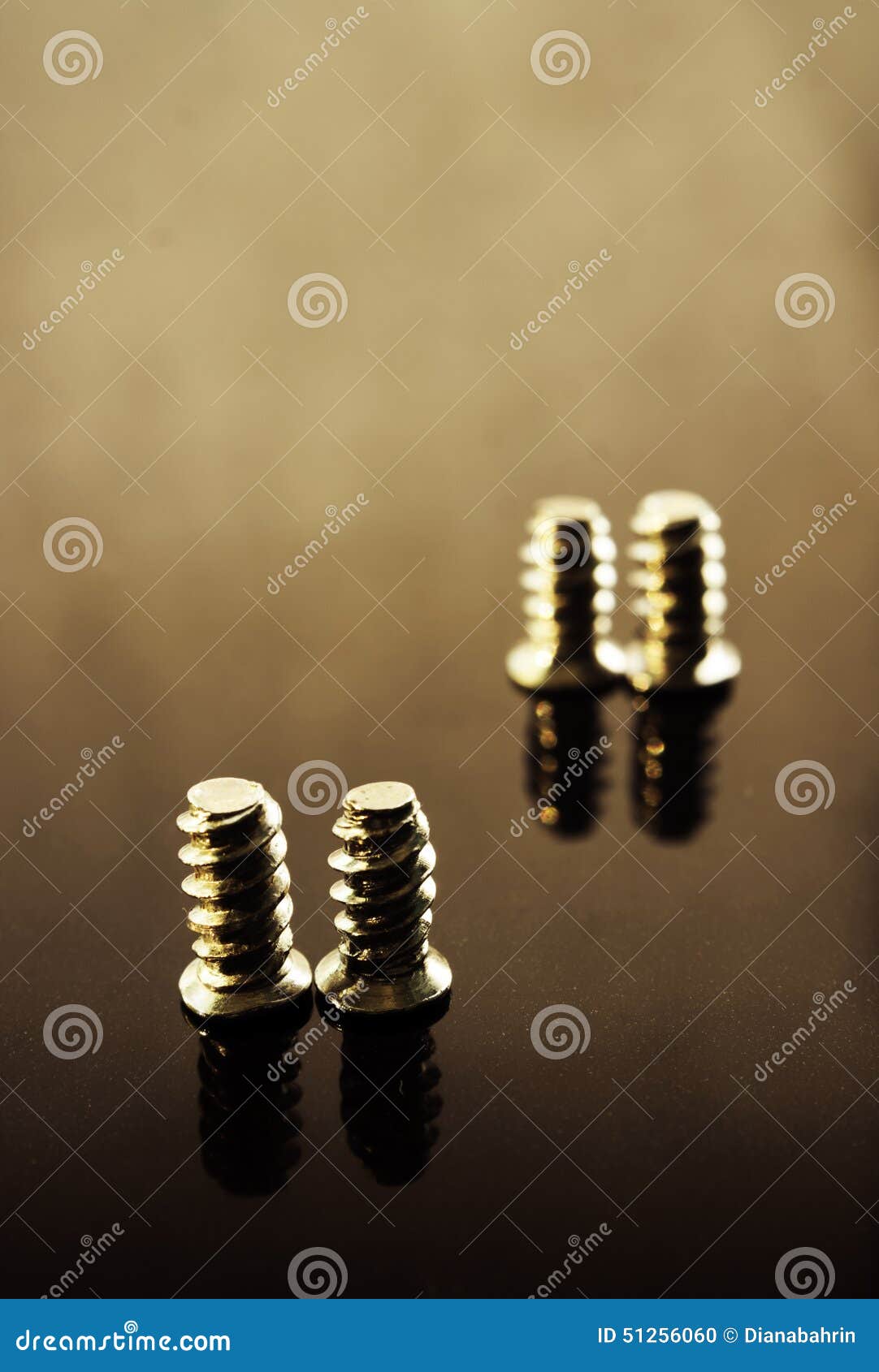 Screws Arranged Two and Two Stock Photo - Image of conceptual, object ...